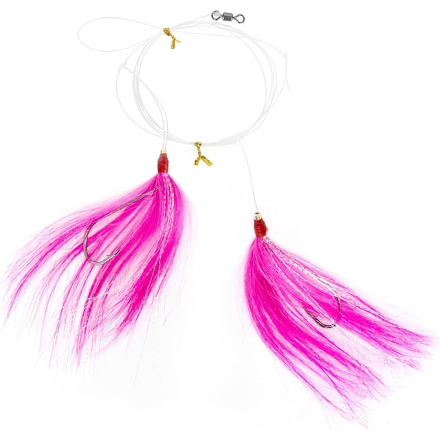 BLUEWING Fishing Rigs Custom HI-LO Rig Bucktail Mylar Flash Teaser Rig ...