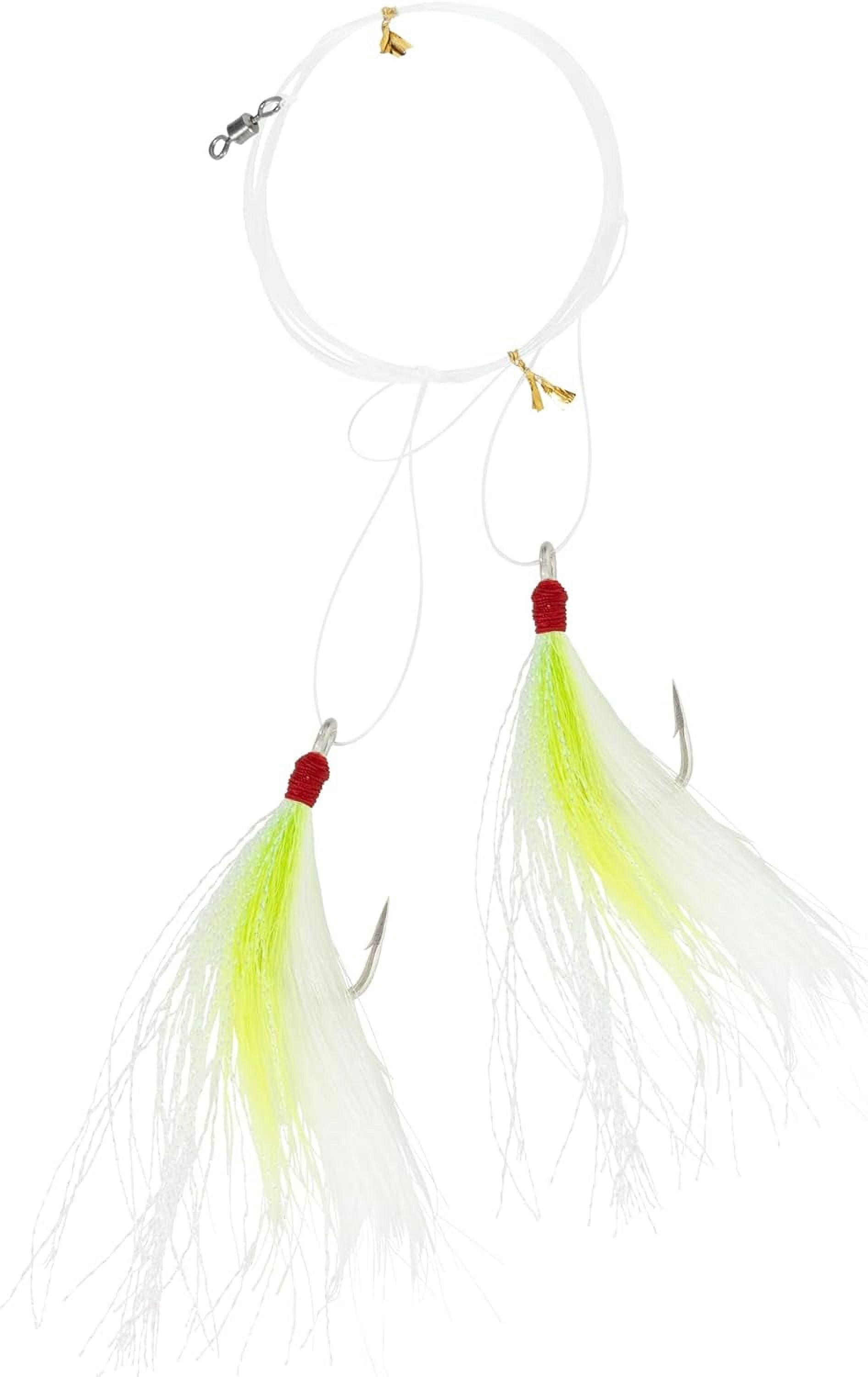 BLUEWING Fishing Rigs HI-LO Rig Sparkle Series Bucktail Mylar Flash ...