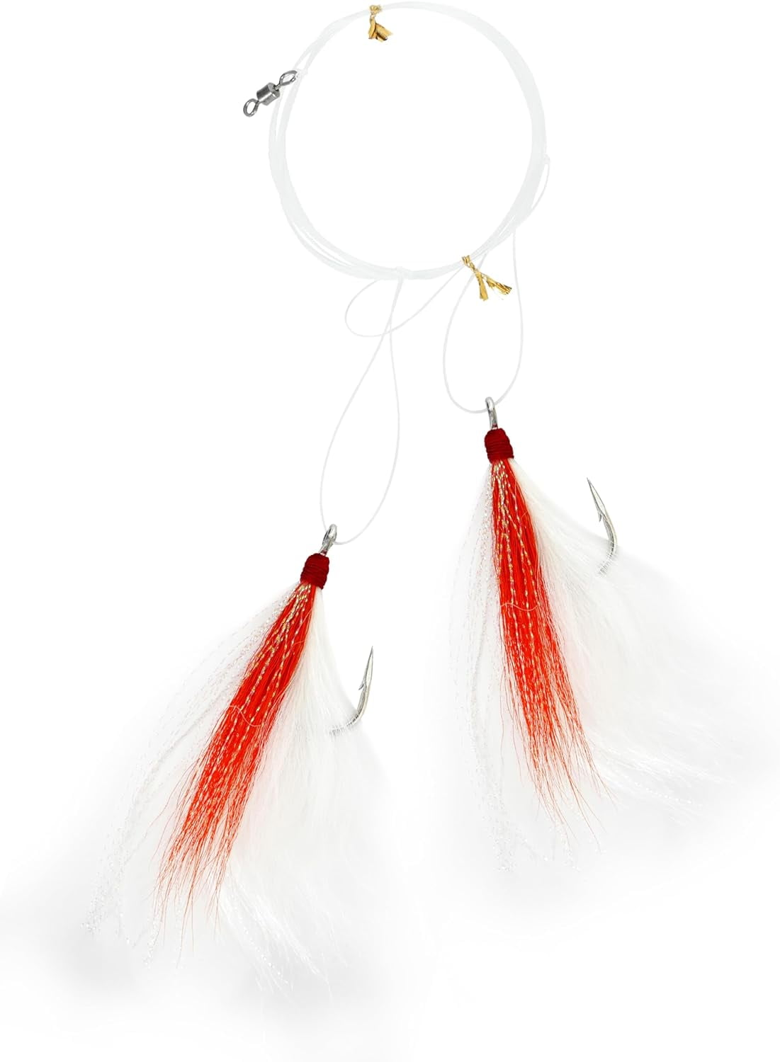 BLUEWING Fishing Rigs HI-LO Rig Sparkle Series Bucktail Mylar Flash ...