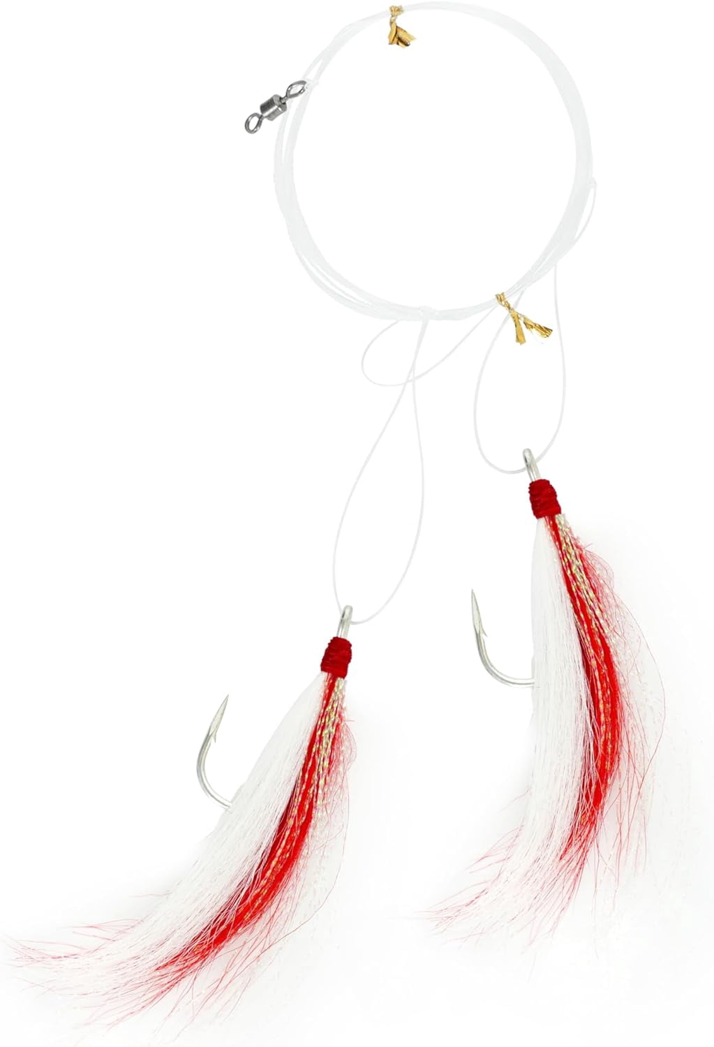 BLUEWING Fishing Rigs HI-LO Rig Sparkle Series Bucktail Mylar Flash ...