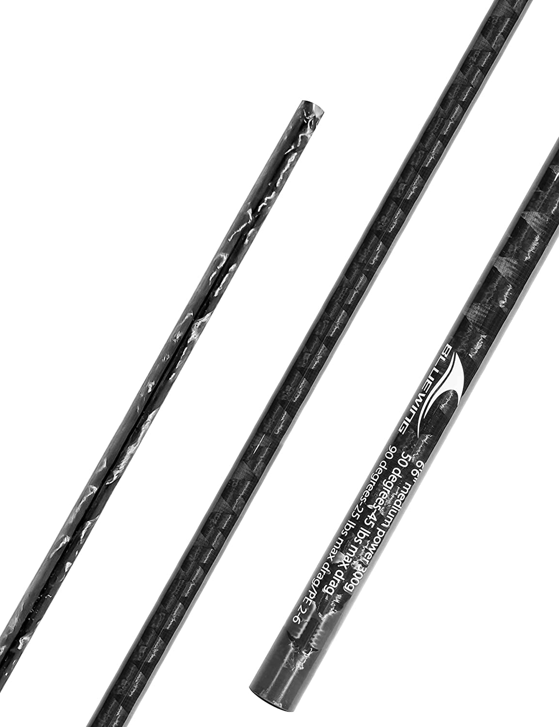 BLUEWING Fishing Rod Blanks 1 Piece Fishing Pole Carbon Fiber Fishing ...