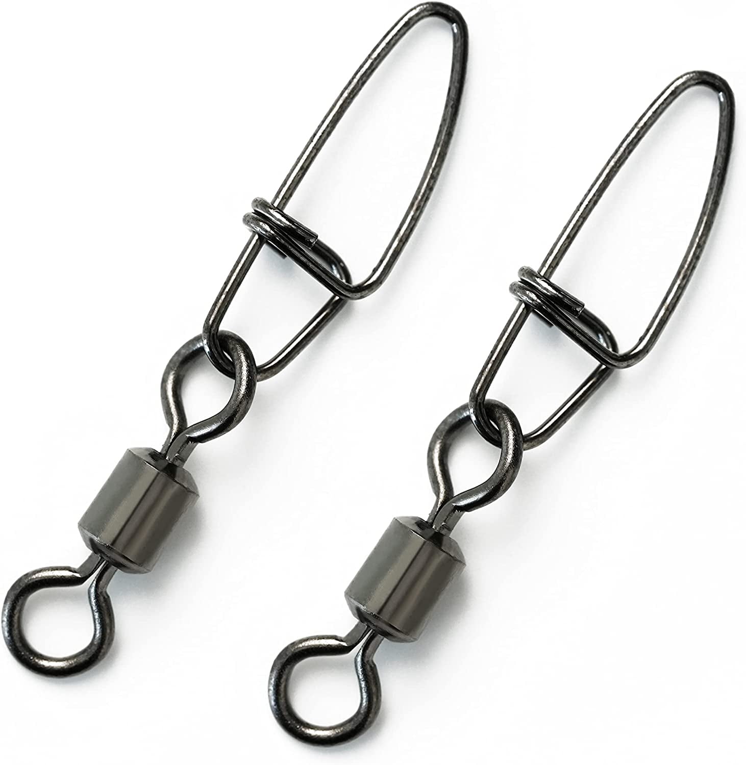 BLUEWING High Strength Fishing Snap Swivels Saltwater Connector Snaps Swivels Tackle for Quick ...