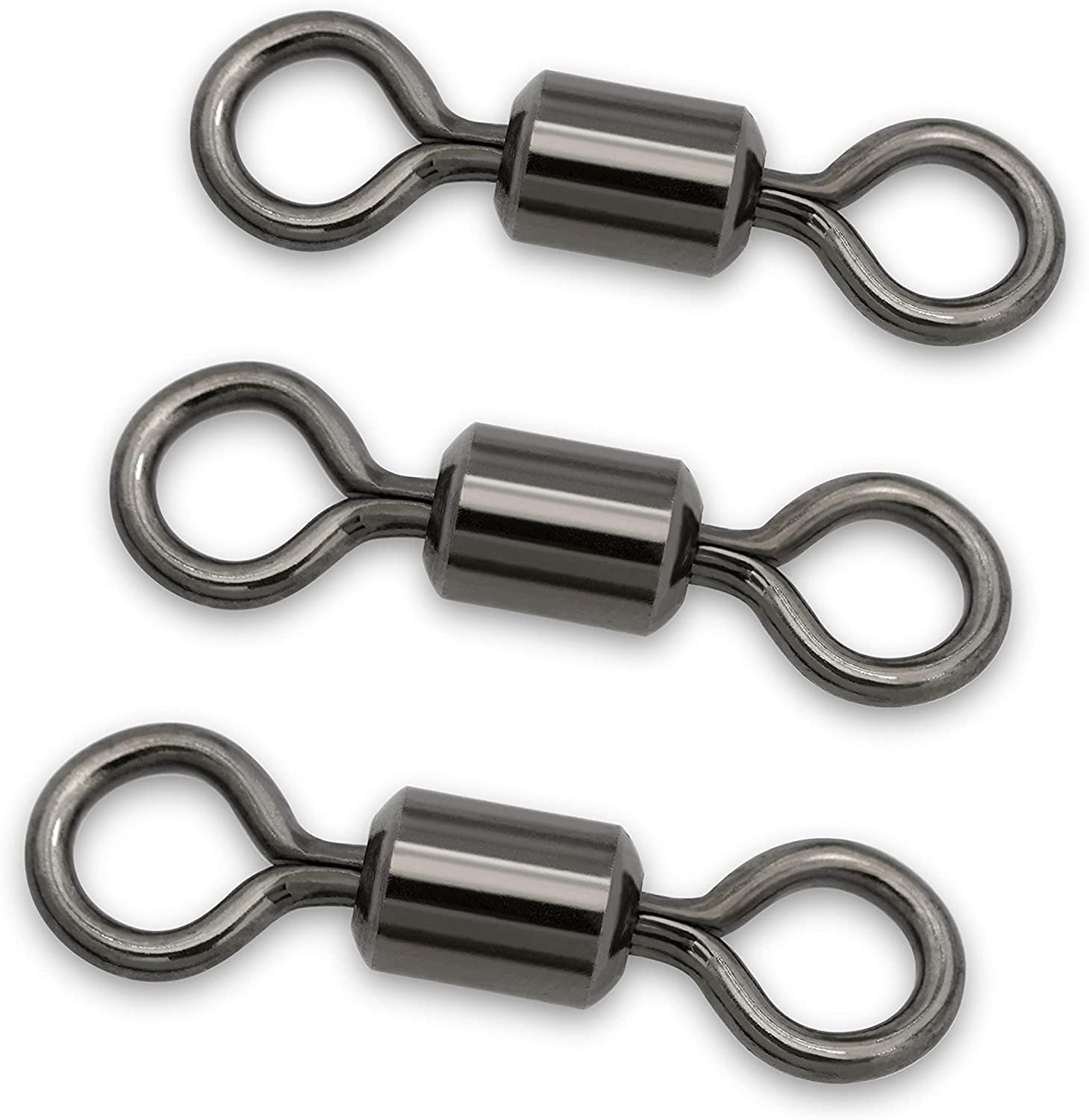 BLUEWING High Strength Fishing Swivels Barrel Rolling Bearing Snap Connector for Saltwater ...