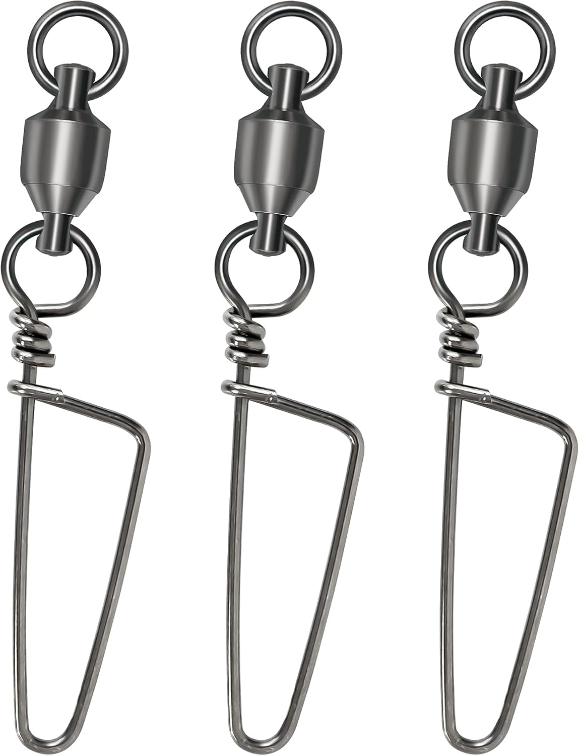 BLUEWING High Strength Stainless Steel Fishing Large Snap Swivels 10pcs ...