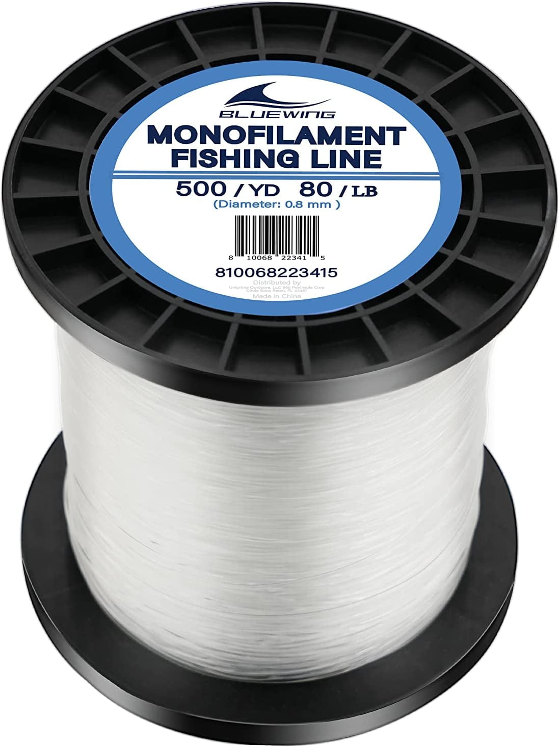 BLUEWING Monofilament Fishing Line Clear Invisible Thin Diameter ...