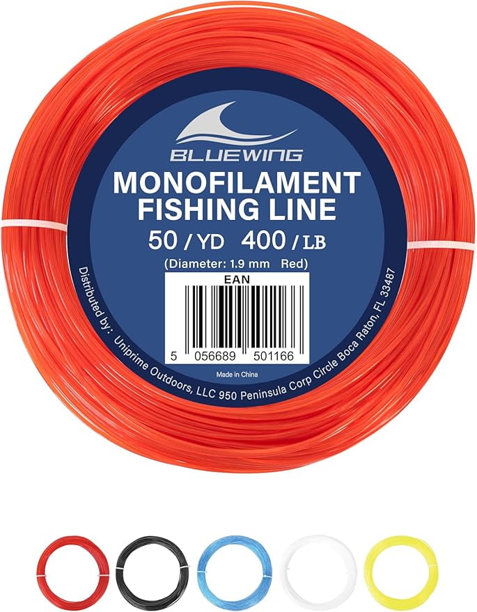 BLUEWING Monofilament Fishing Line Invisible Thin Diameter Fishing ...