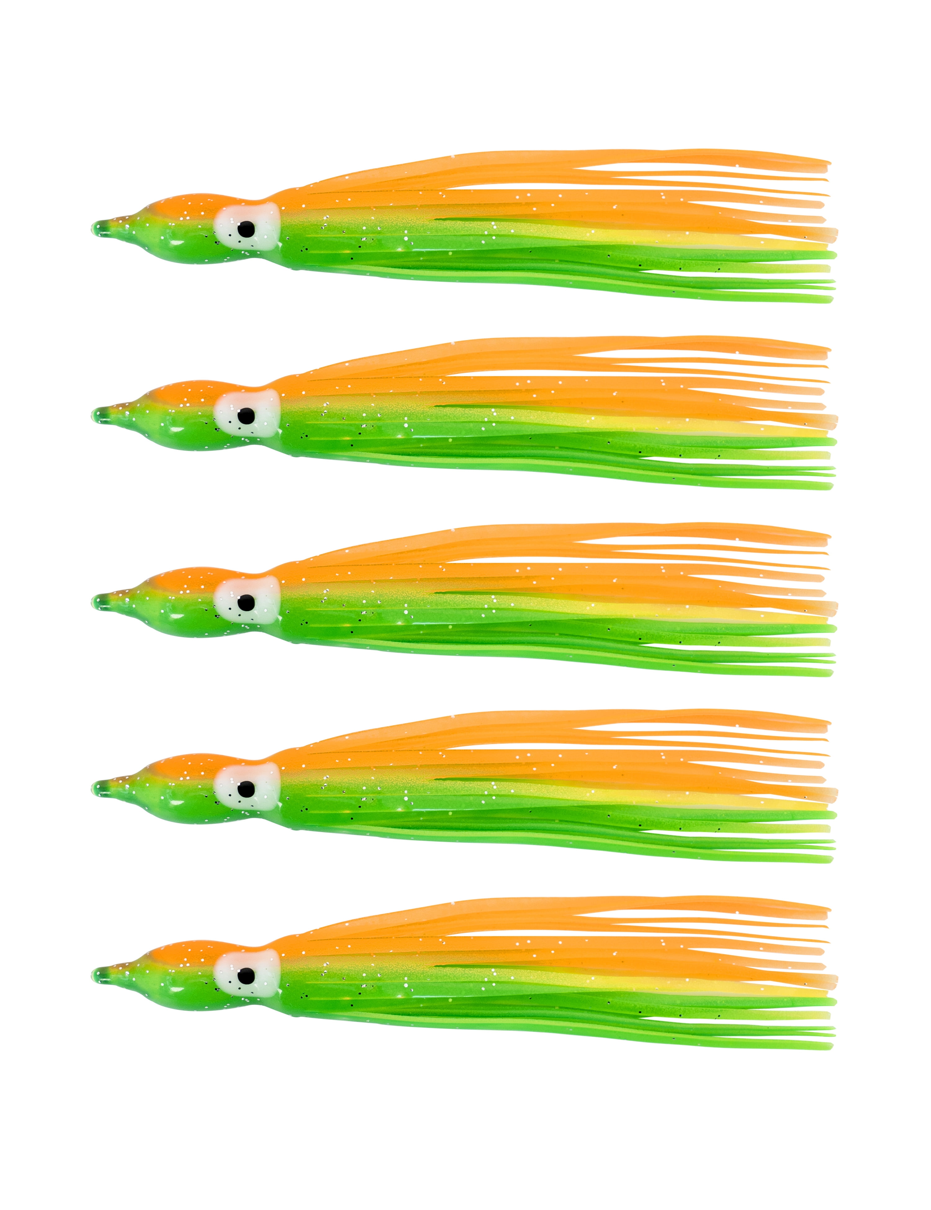 BLUEWING Trolling Squid Skirt 5pcs Octopus Squid Skirts Squid Lure for Freshwater and Saltwater ...