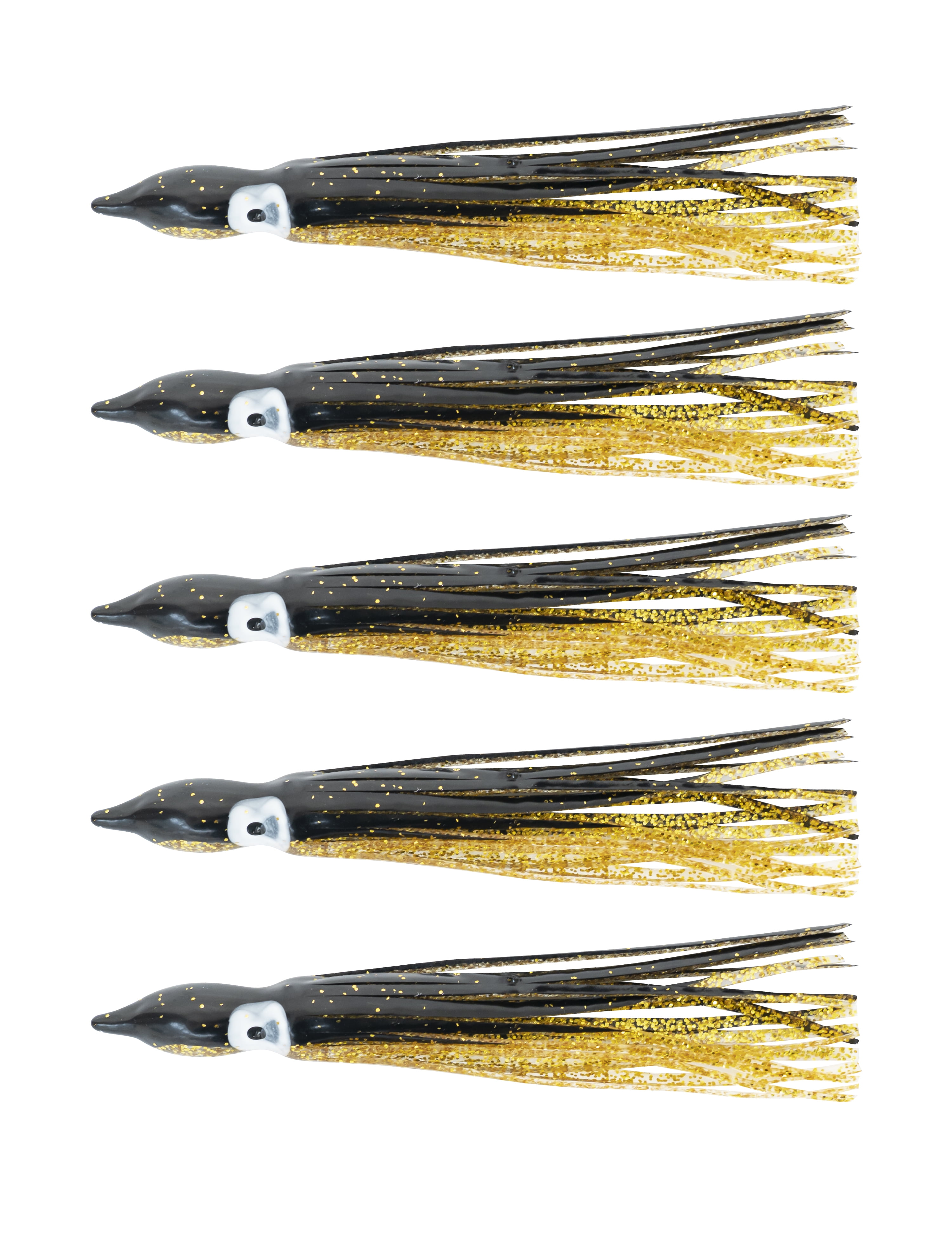 BLUEWING Trolling Squid Skirt 5pcs Octopus Squid Skirts Squid Lure for ...