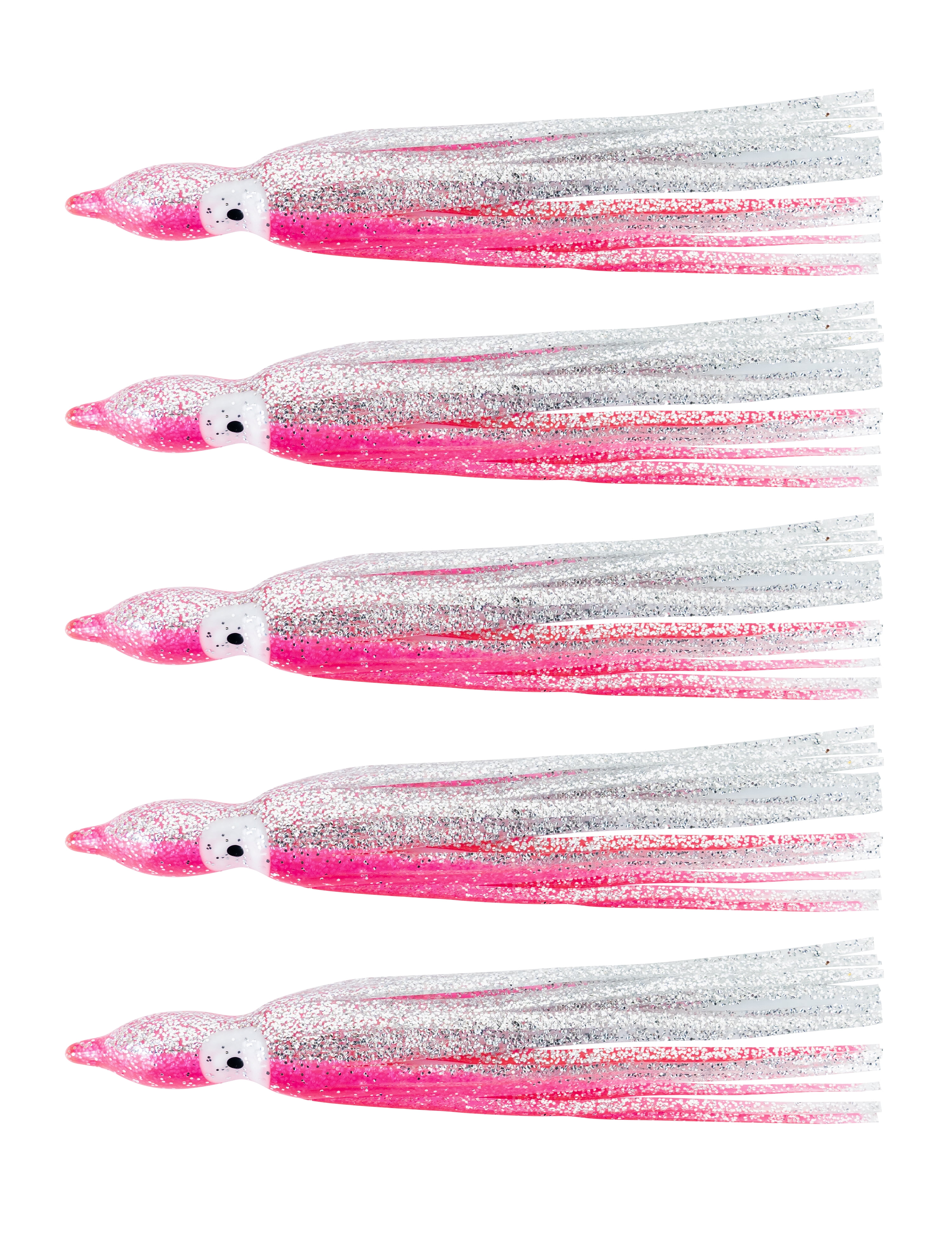 BLUEWING Trolling Squid Skirt 5pcs Octopus Squid Skirts Squid Lure for ...