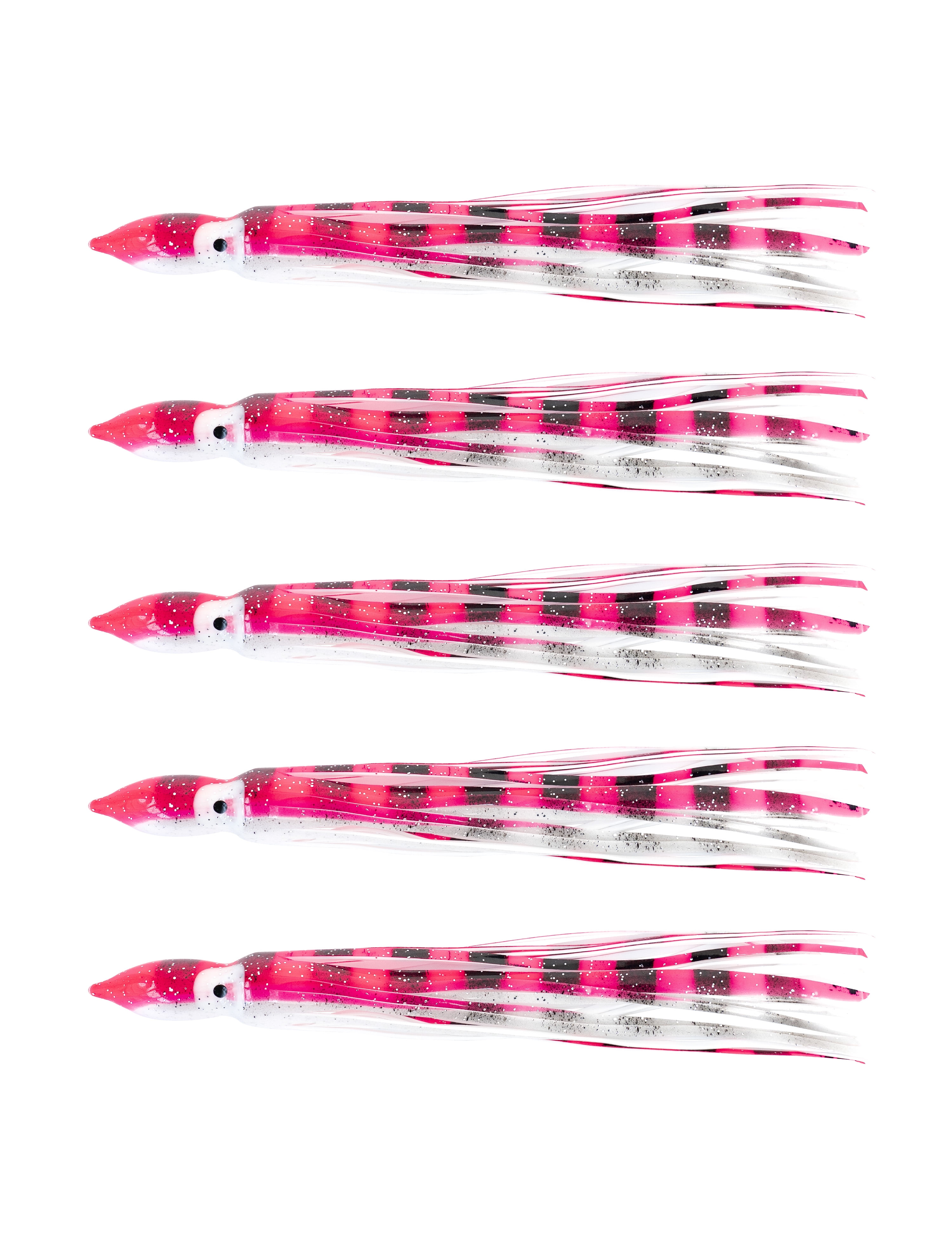 BLUEWING Trolling Squid Skirt 5pcs Octopus Squid Skirts Squid Lure for ...