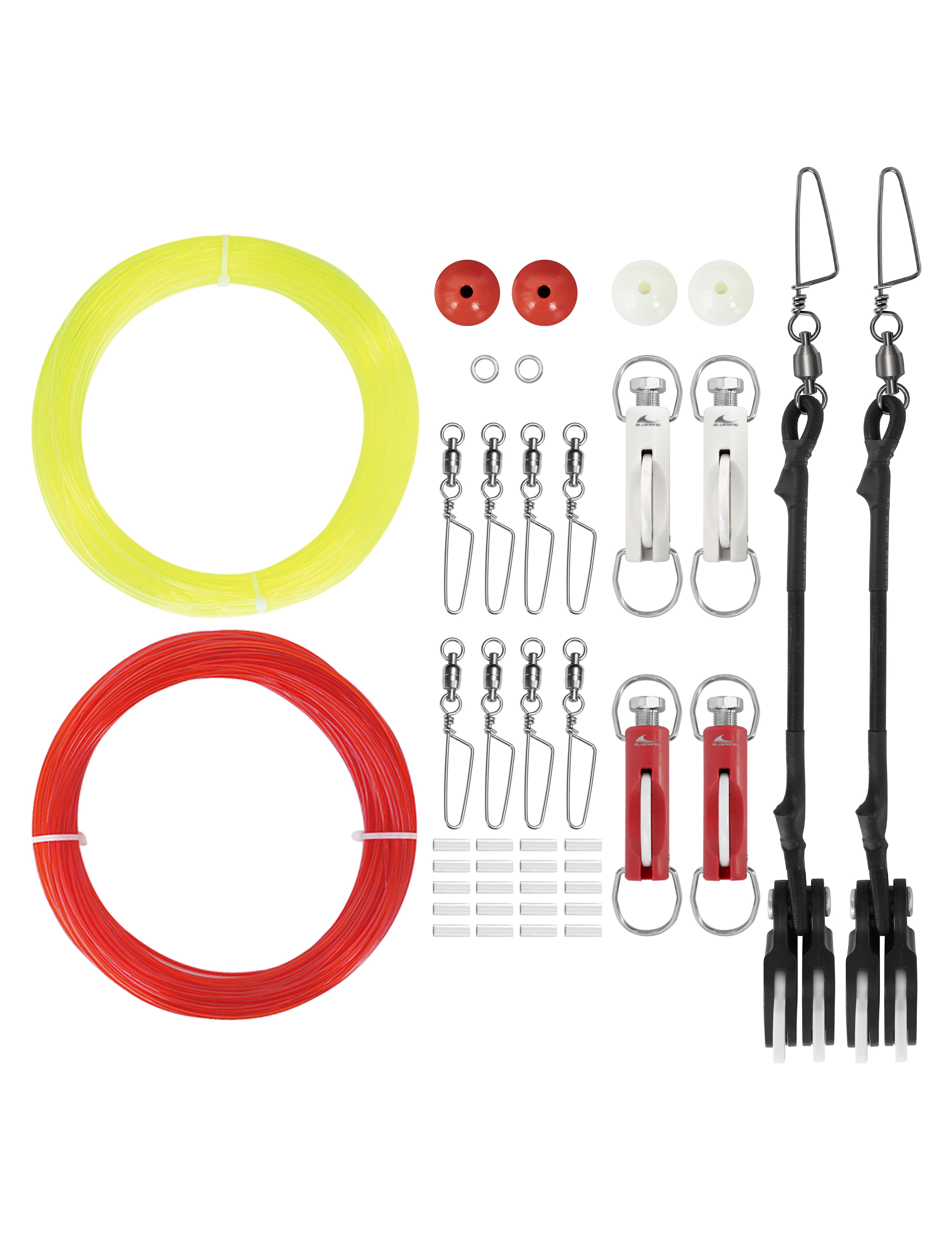 BLUEWING Upgraded Double Outrigger Rigging Kit All-in-One with 400lb ...