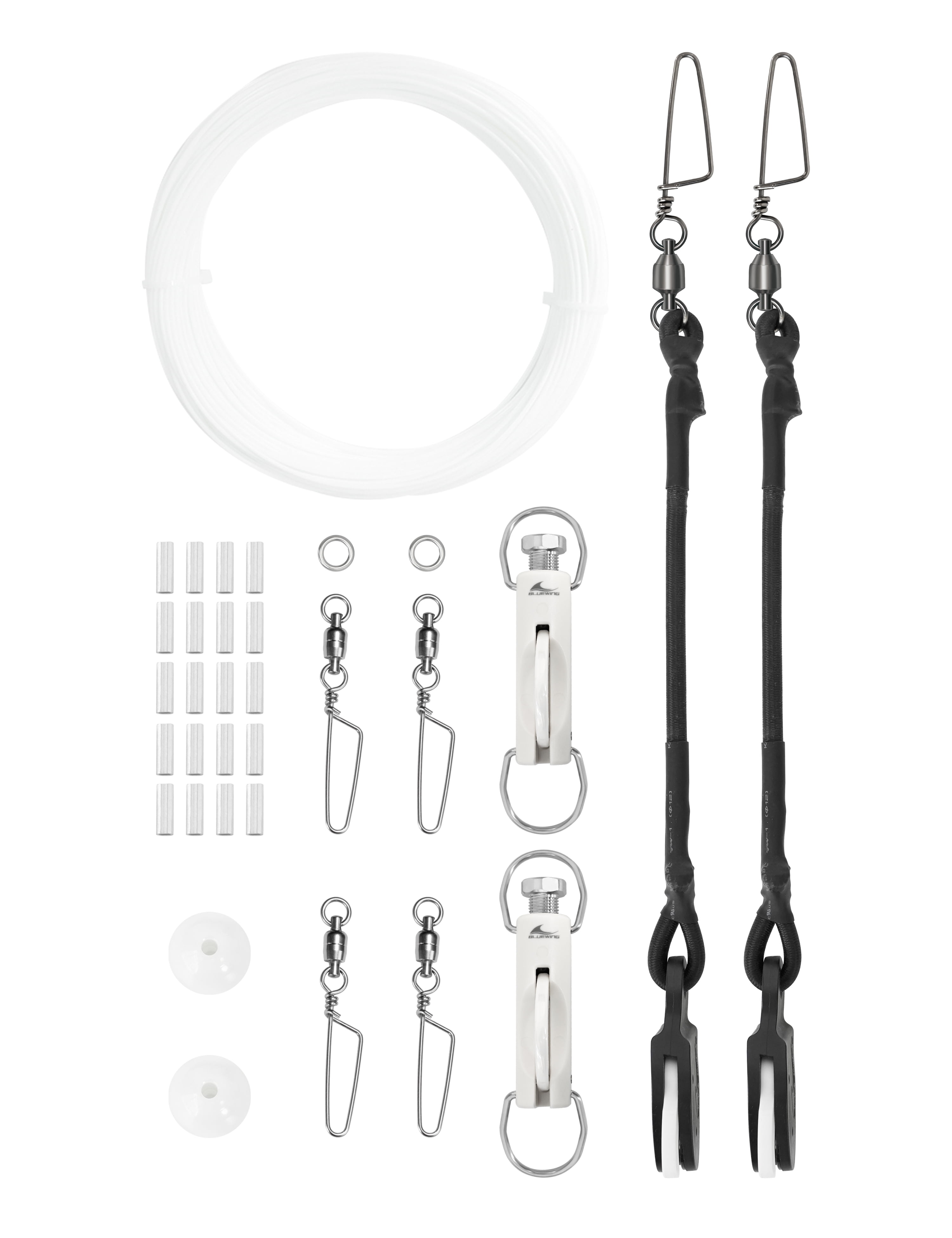 BLUEWING Upgraded Single Outrigger Rigging Kit All-in-One with 400lb ...