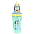 Zak Designs 18oz Bluey Super Sipper Sculpted Character Tumbler with ...