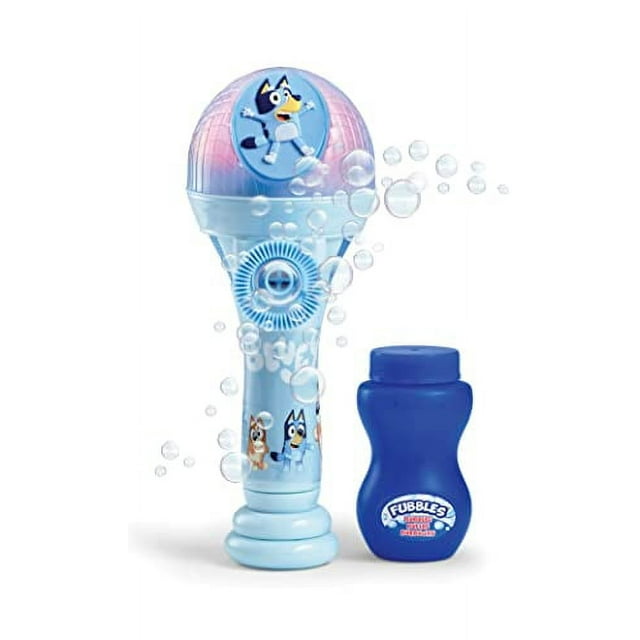 BLUEY Interactive Dance Mode Bubble Machine & Learning Toy Microphone ...