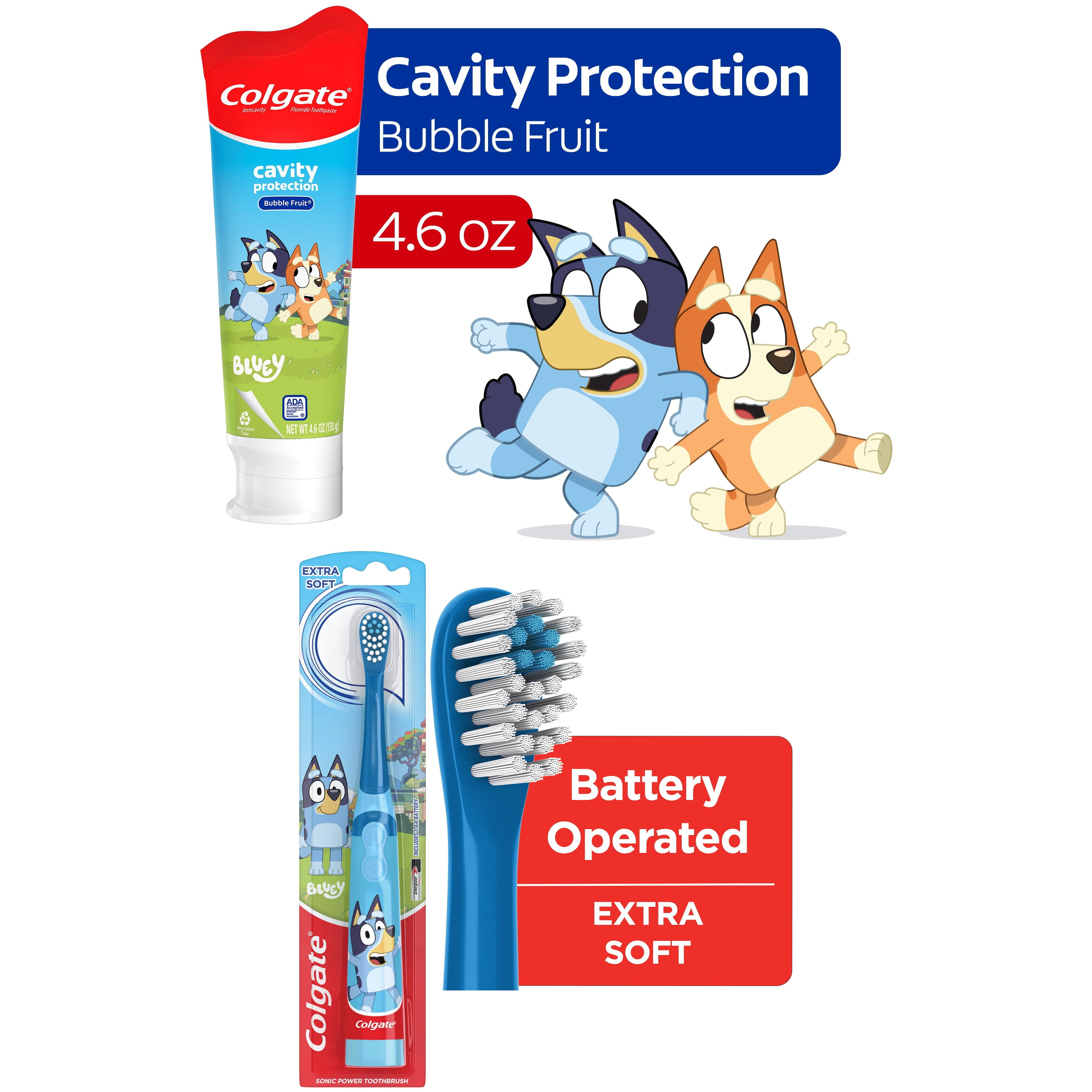 Colgate Bluey Kids Toothbrush and Toothpaste Bundle - Walmart.com