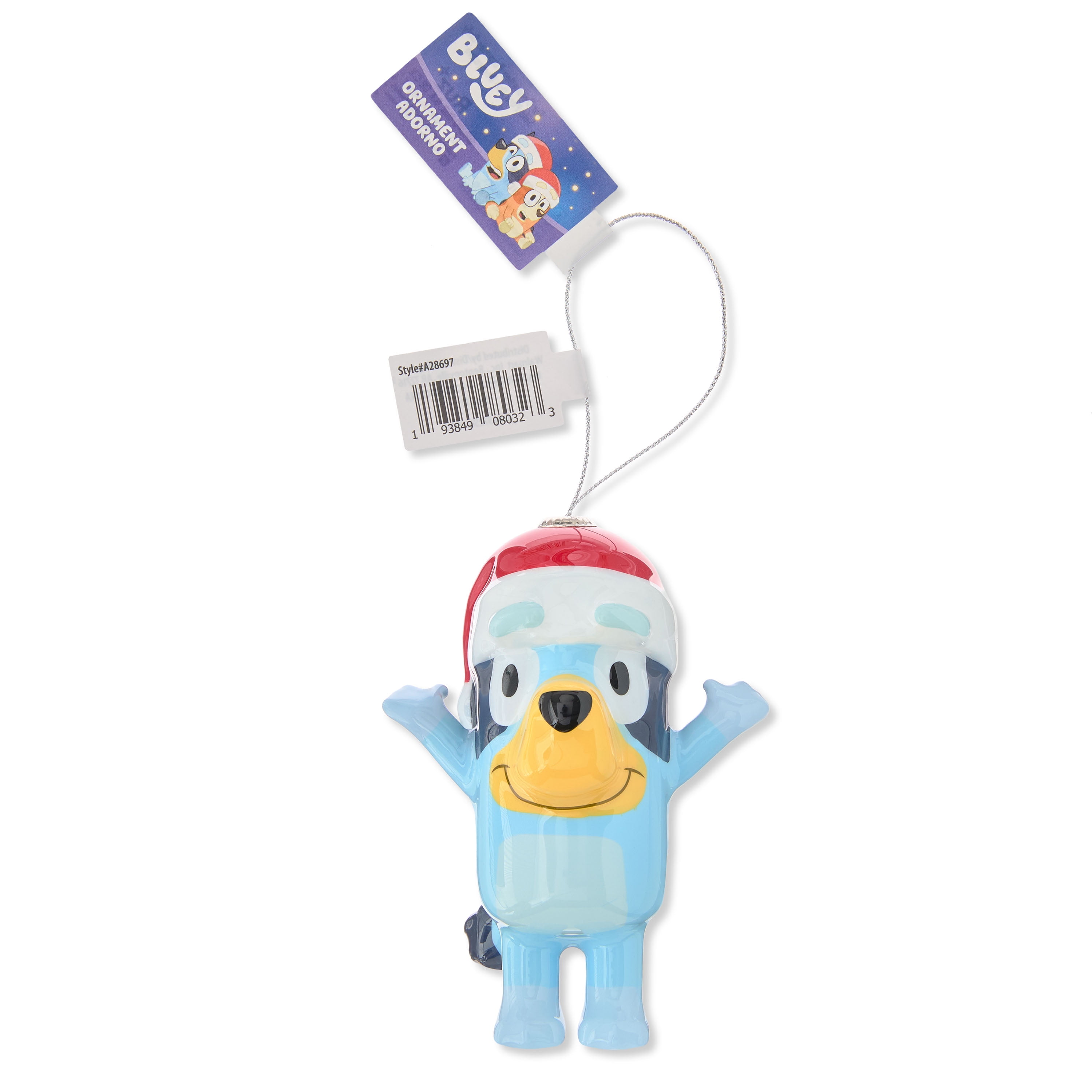 Bluey Decoupage Holiday Ornament, Blue, Plastic, Collectible, by Ruz ...