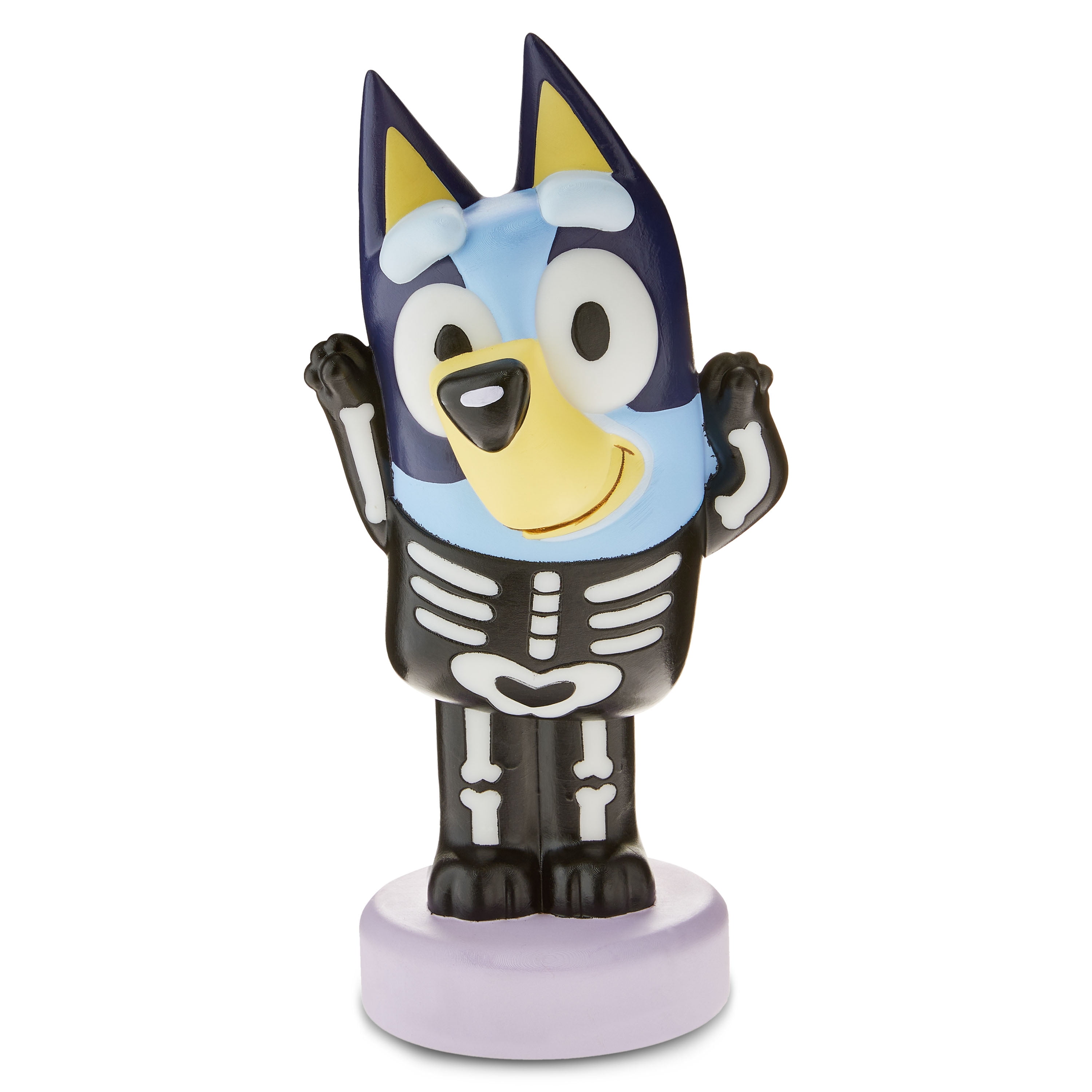 Halloween Blow Mold Decor Bluey in Skeleton Costume 6.10 in x 5.11 in x ...