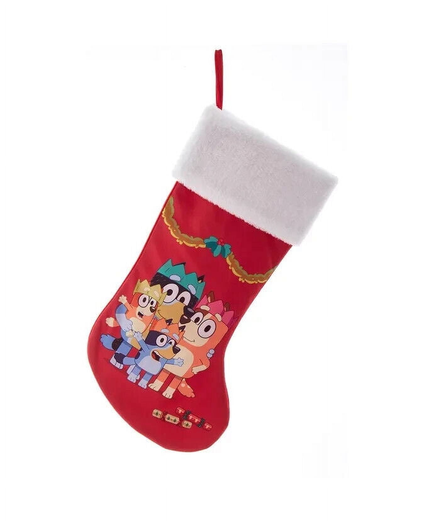 Kurt Adler's BLUEY Christmas Stocking with Bingo, Bandit & Chilly, 19 ...