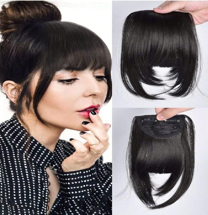 BLUSHIA Clip in Bangs Fake Bangs Synthetic Hair Bangs Clip in Hair ...