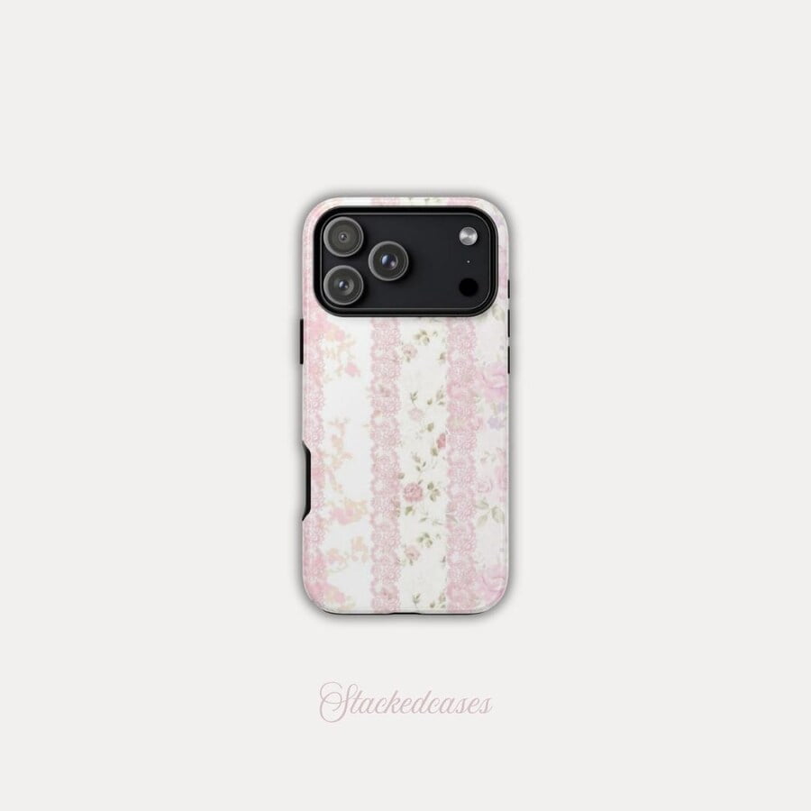 BLUSHING FLORALS Protective Phone Case for iPhone 11 12 13 14 15 16 17 ...