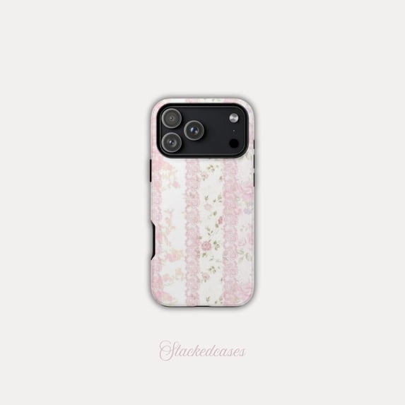 BLUSHING FLORALS Protective Phone Case for iPhone 11 12 13 14 15 16 17 ...