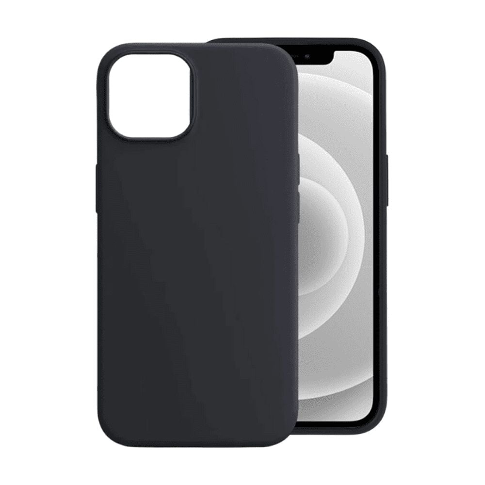 BLUUMTEK for iPhone 12 Silicone Case /iPhone 12 Pro Case, Black Cover ...