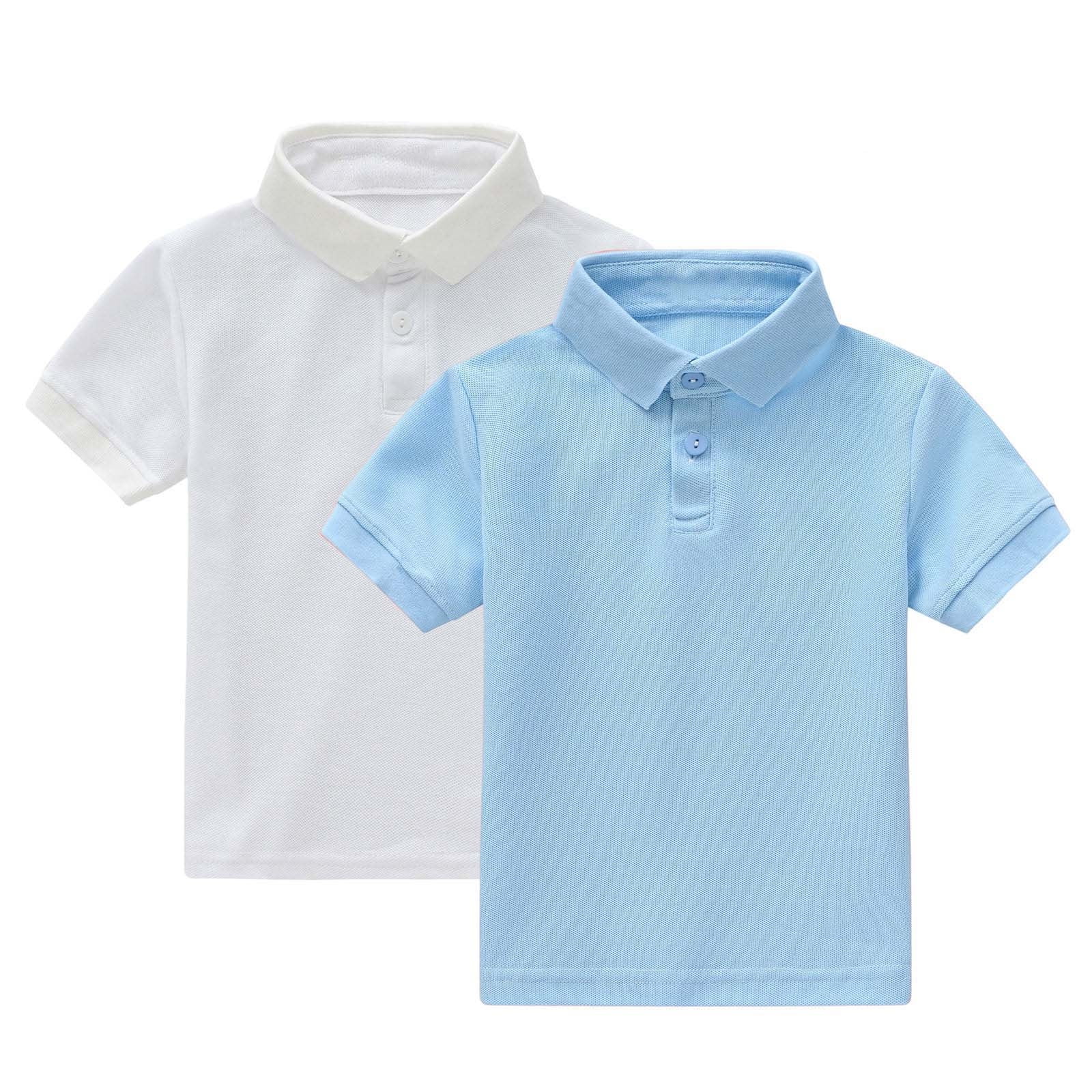 BLVB 2pack Toddler Baby Kids Boy Girl Solid Color Casual Short Sleeve ...