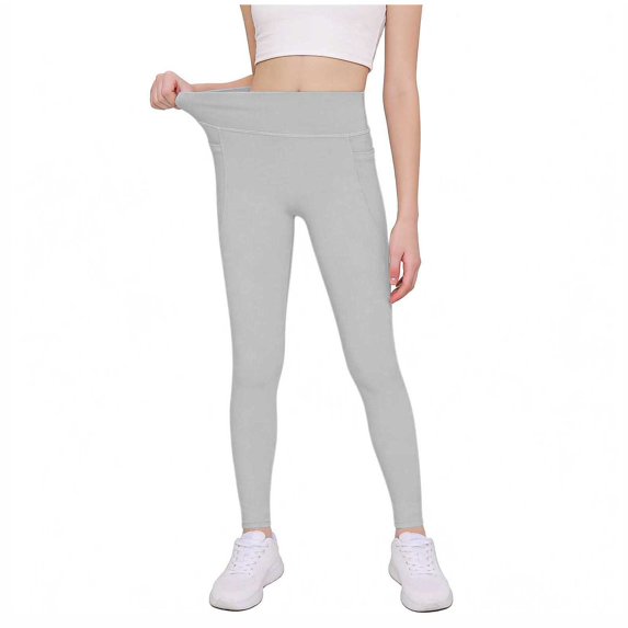 BLVB Girls Leggings with Pockets High Waisted Yoga Workout Athletic ...