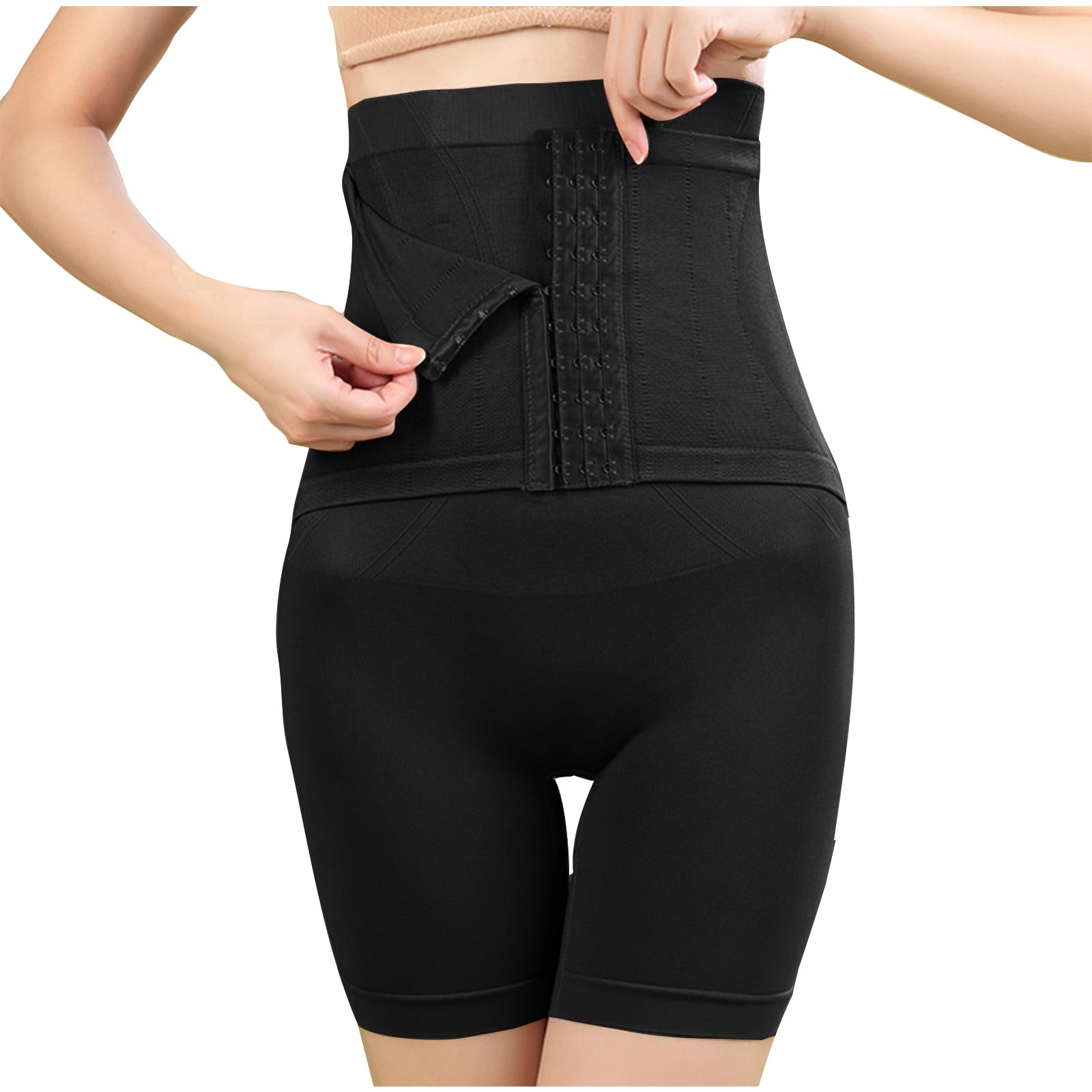 BLVB High Waisted Shapewear Shorts for Women Butt Lifting Adjustable ...