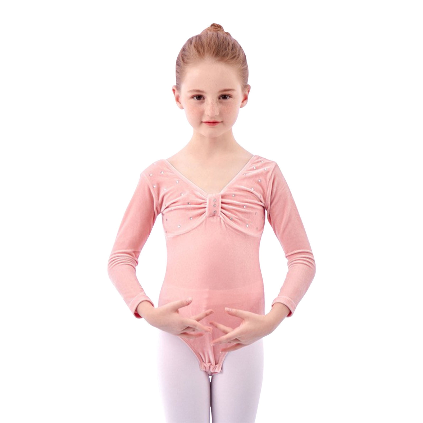 BLVB Long Sleeve Ballet Leotards for Girls Dance Leotard Gymnastics ...