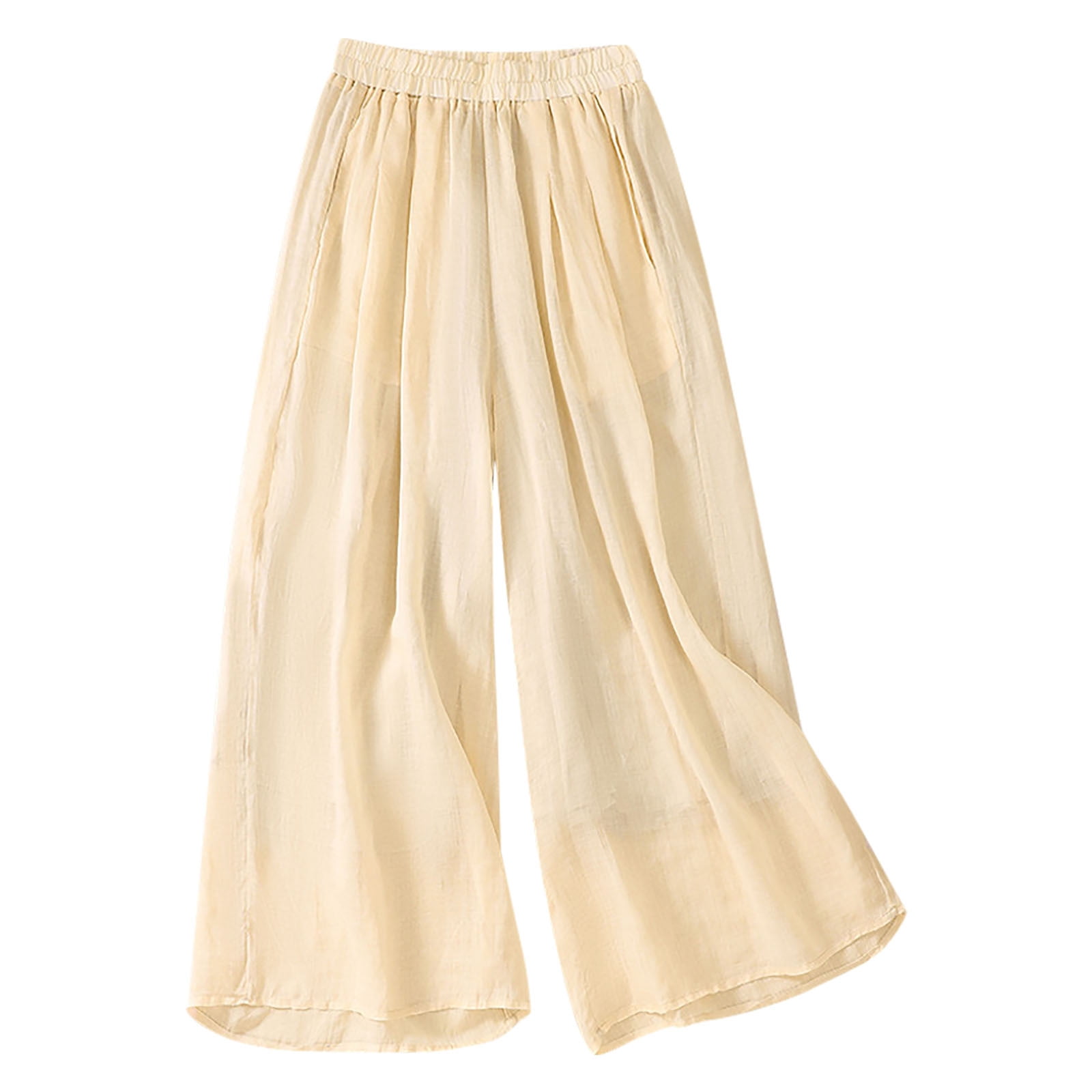 Blvb Palazzo Pants For Women Summer 2024 Outfits Elastic Waist Baggy