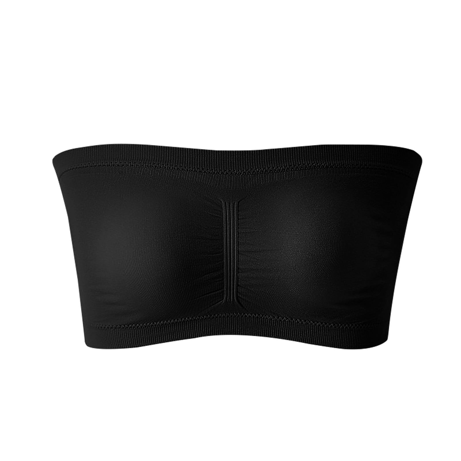 BLVB Plus Size Bandeau Bra for Women Padded Strapless Bralette Bra ...