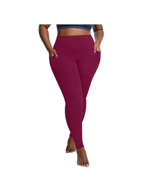 BLVB Capri Plus Size Leggings for Women Stretchy L-5XL High Waist Soft ...