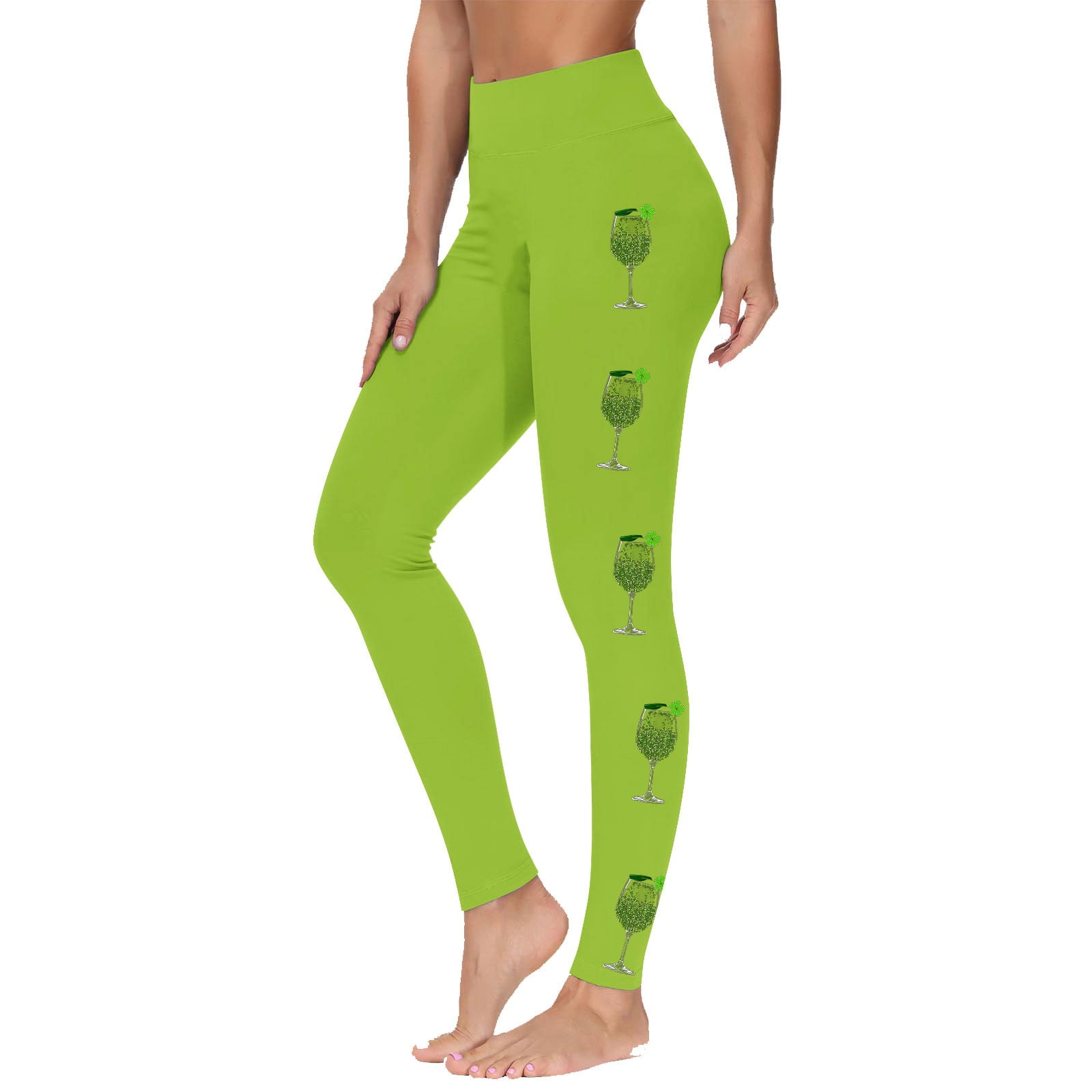 BLVB St. Patrick's Day Leggings Women Shamrock Yoga Pants High Waist ...