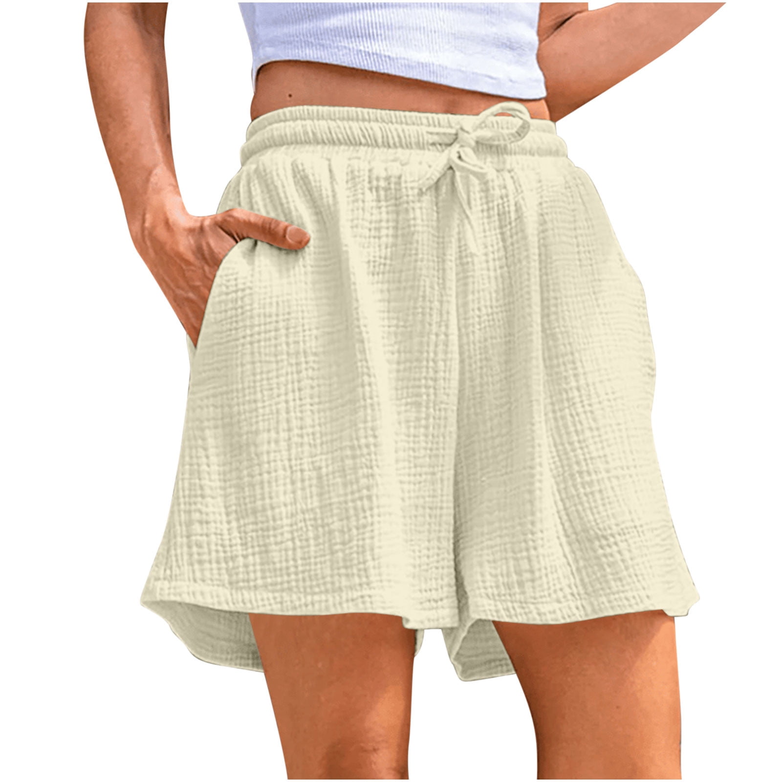 BLVB Summer Beach Shorts for Women Trendy Resort Wear Baggy Elastic ...