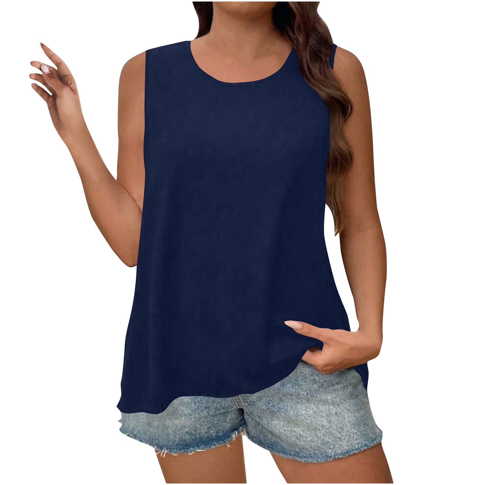 BLVB Tank Top for Women Sleeveless Tank Shirts 2025 Summer Basic Trendy ...