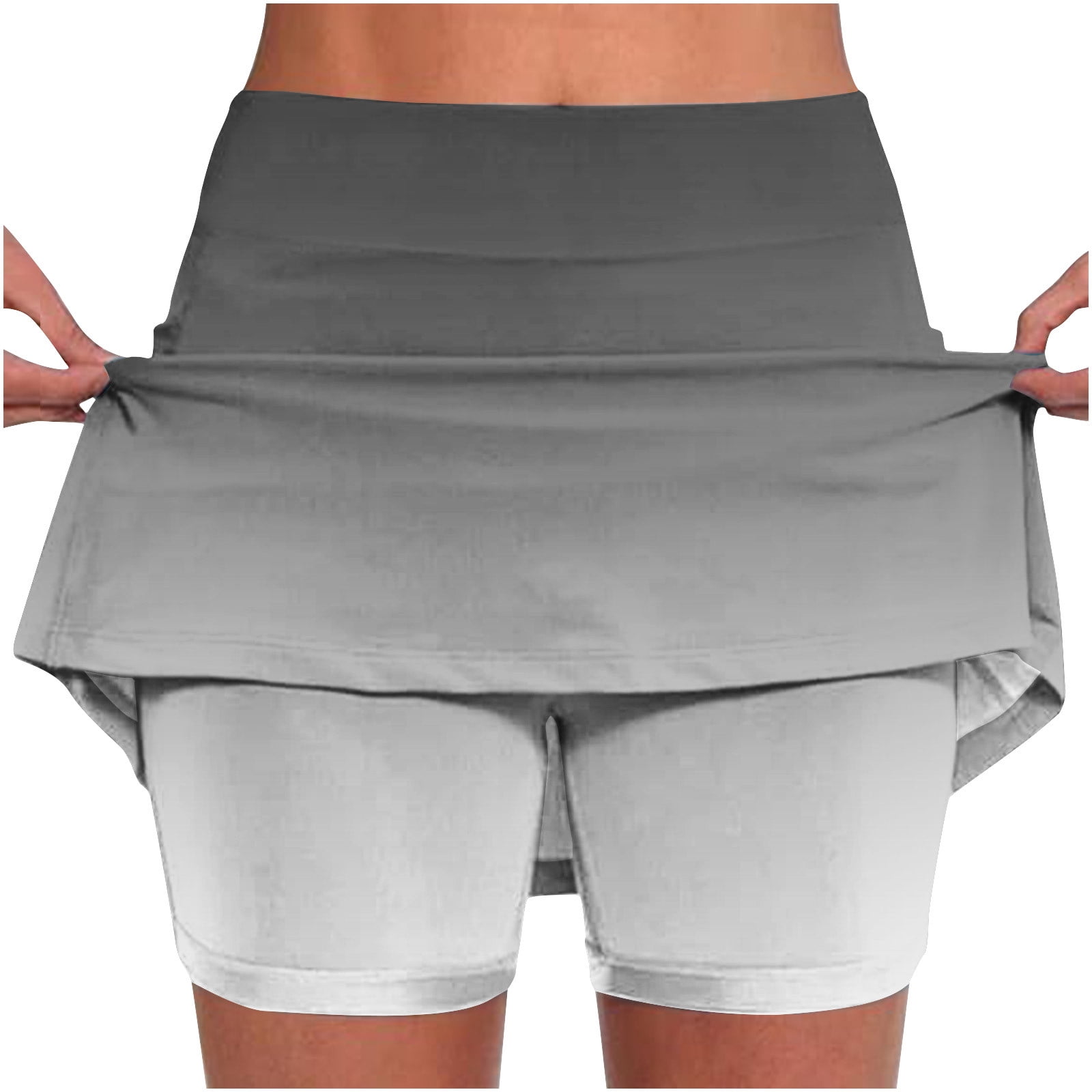BLVB Tennis Skirts for Women Golf Athletic Activewear Skorts Gradient ...