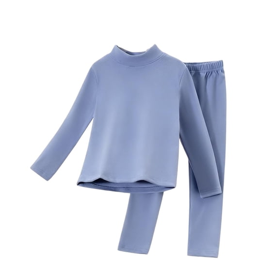 BLVB Thermal Underwear for Kids Long Johns Leggings and Mock Neck Shirt ...