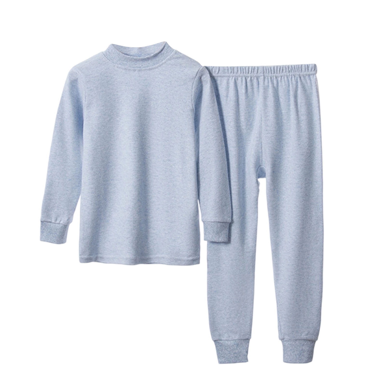 BLVB Thermal Underwear for Kids Long Johns Soft Joggers and Mock Neck ...