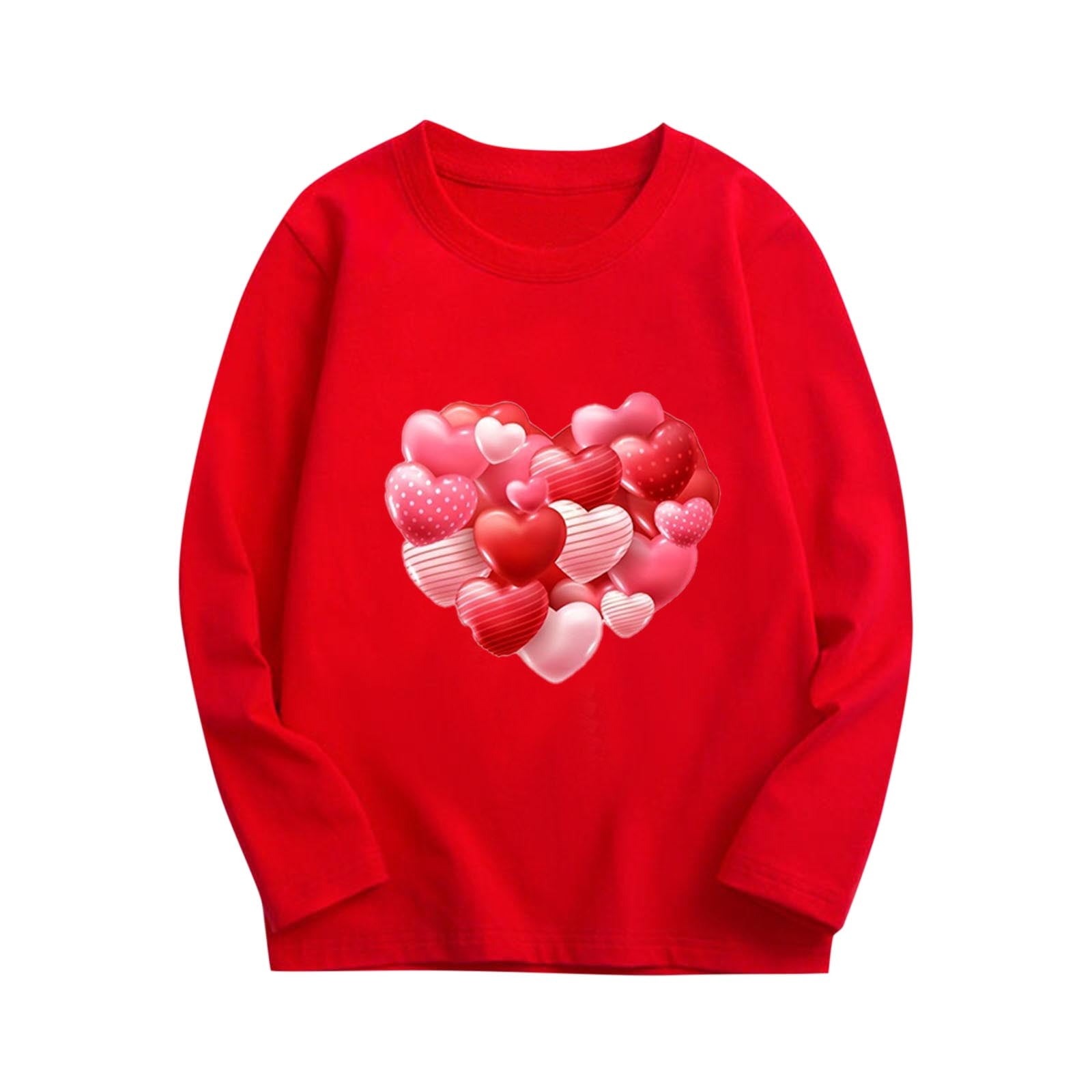BLVB Toddler Boys Girls Valentine Shirts Long Sleeve Love Heart Graphic ...