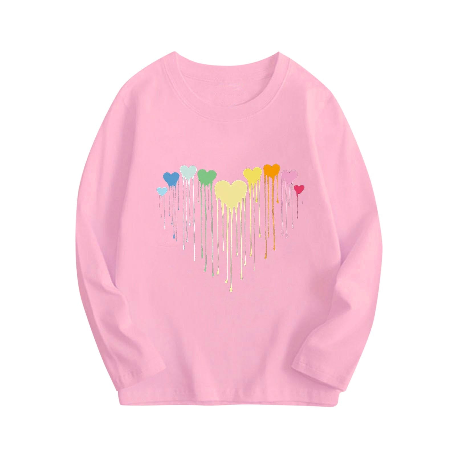 BLVB Toddler Boys Girls Valentine Shirts Long Sleeve Love Heart Graphic ...