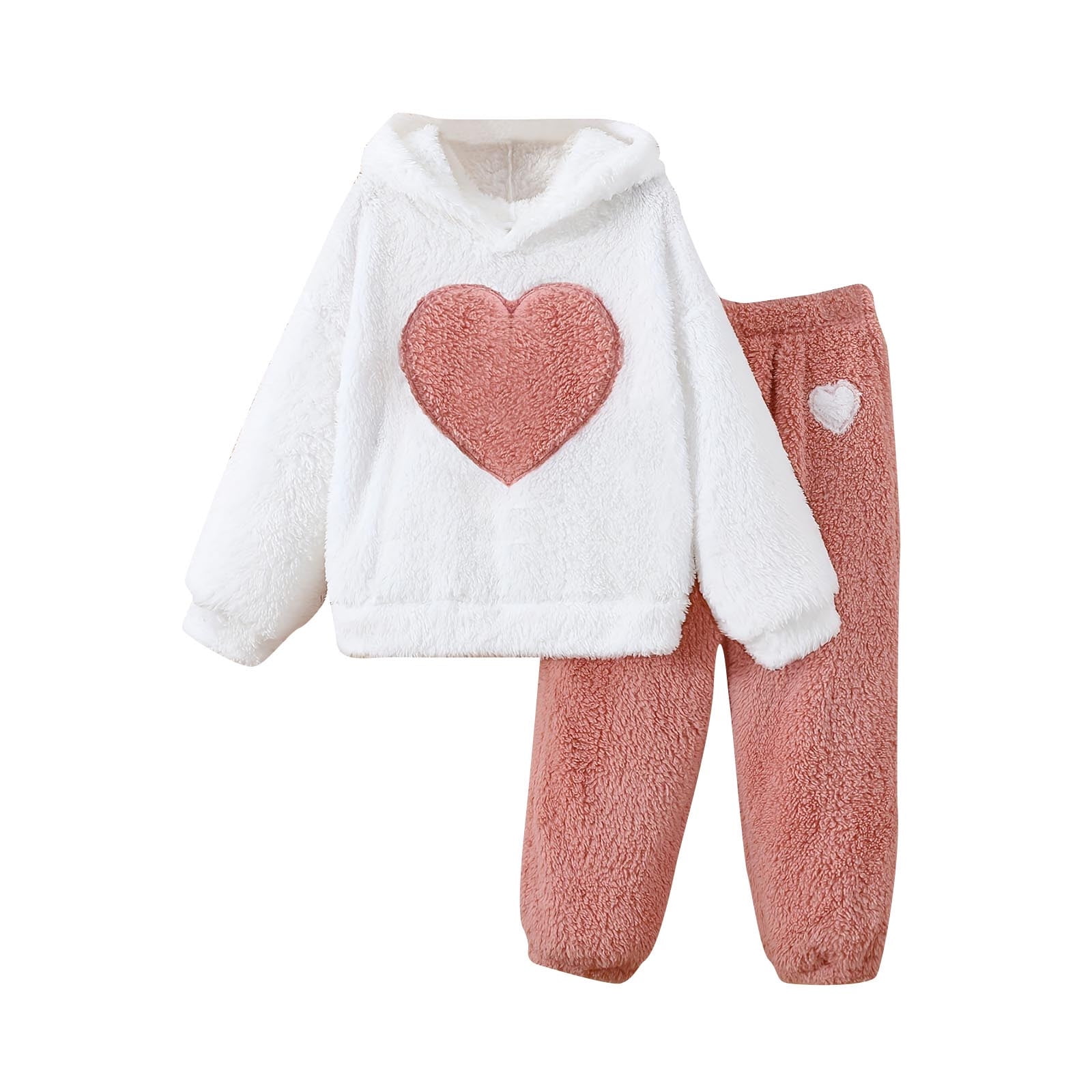 BLVB Toddler Little Girls Winter Clothes 2 Piece Fleece Outfits Fuzzy ...