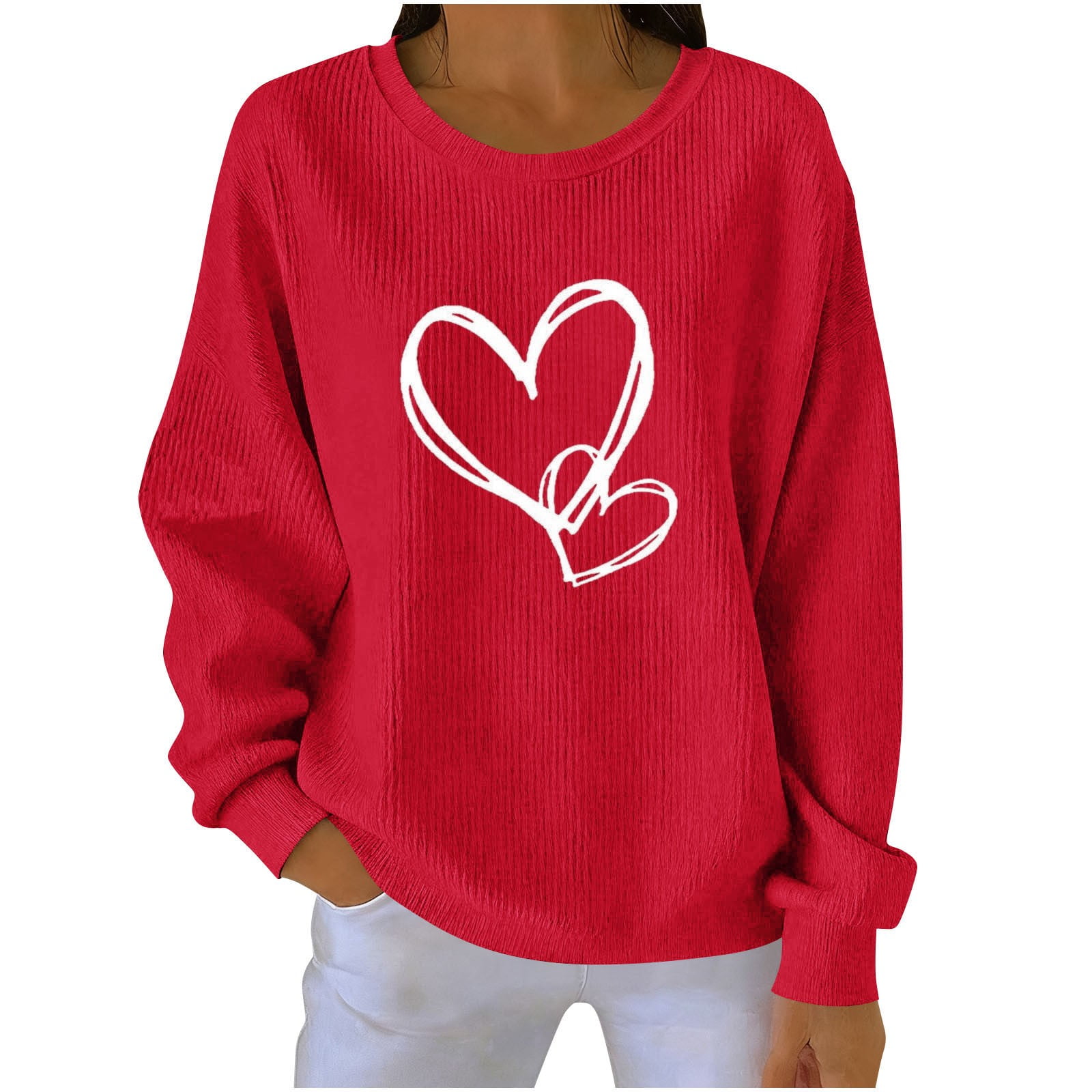 BLVB Valentines Day Shirts Women Valentine Crewneck Sweatshirts Love ...