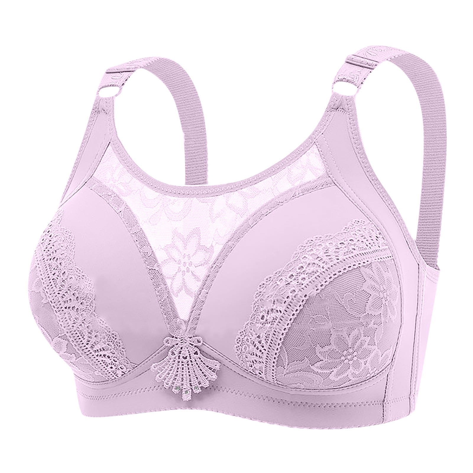 BLVB Wireless Bras for Women Lightly Lined Comfort Bralettes Scoop Neck ...