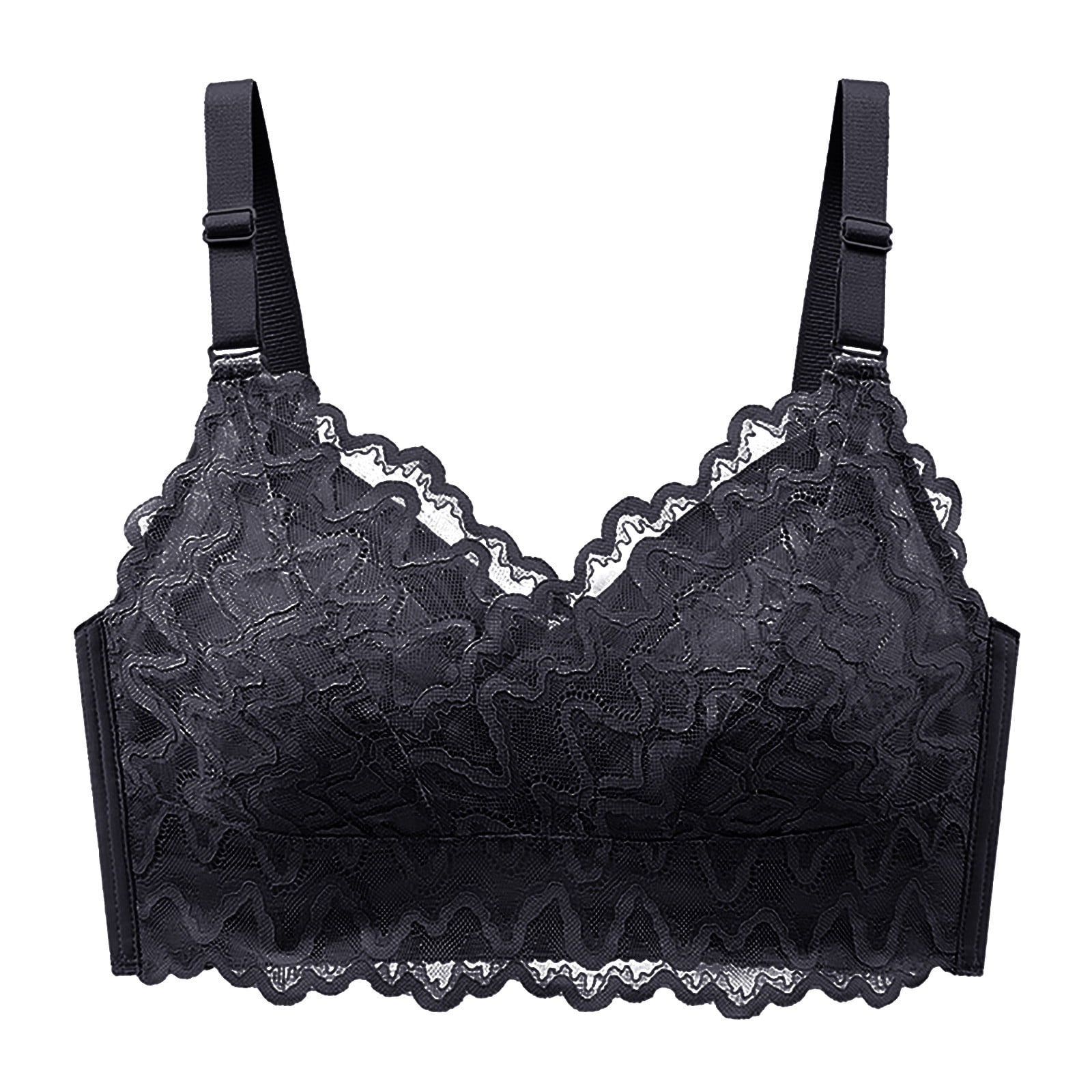 BLVB Wireless Full Coverage Bras for Women Lightly Lined Comfort Lace ...