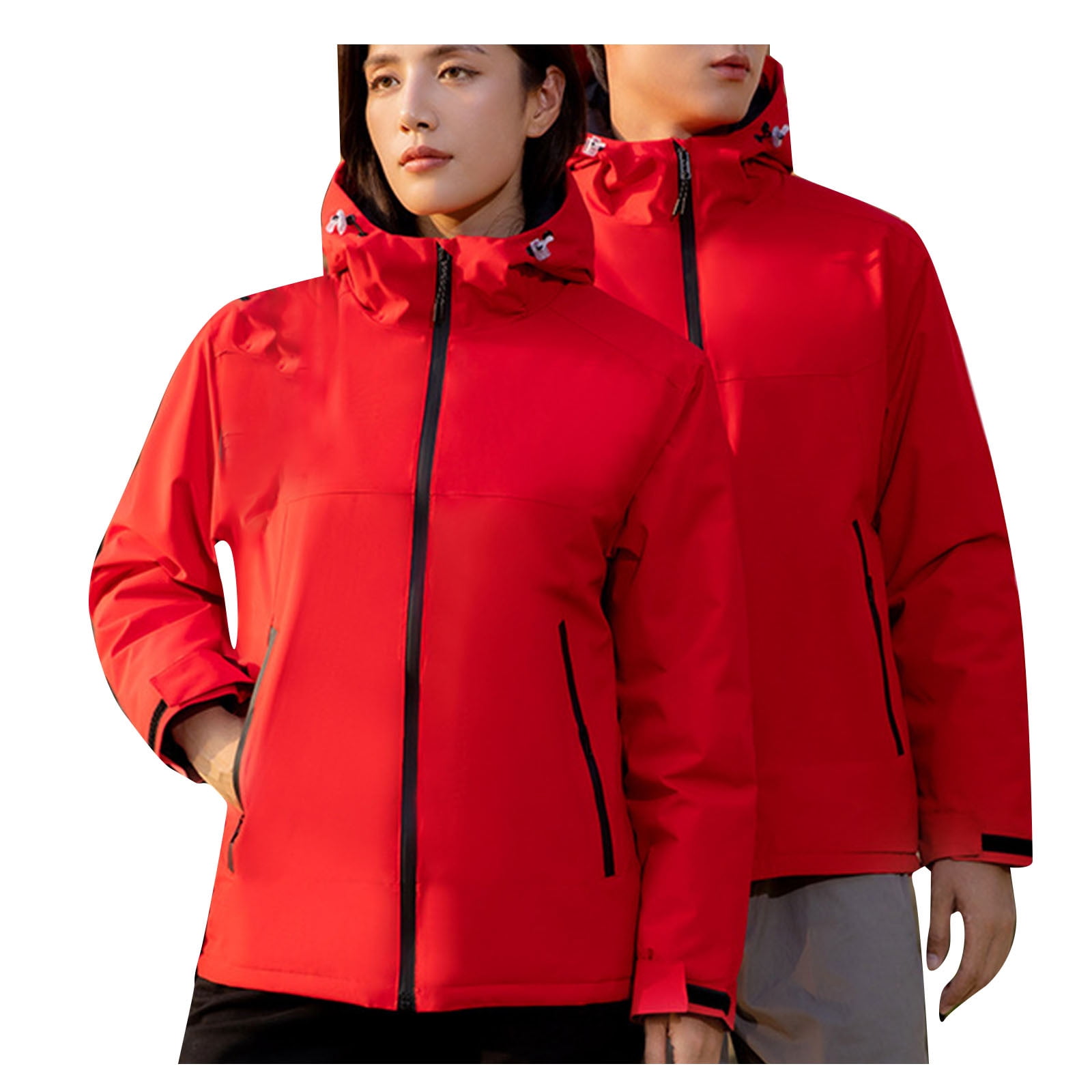 BLVB Women Mens Rain Coats Plus Size Waterproof Raincoat with Hood ...