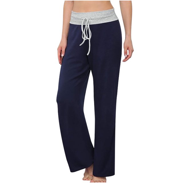 BLVB Women's Comfy Pajama Pants Casual Lounge Pant Wide Leg Palazzo ...