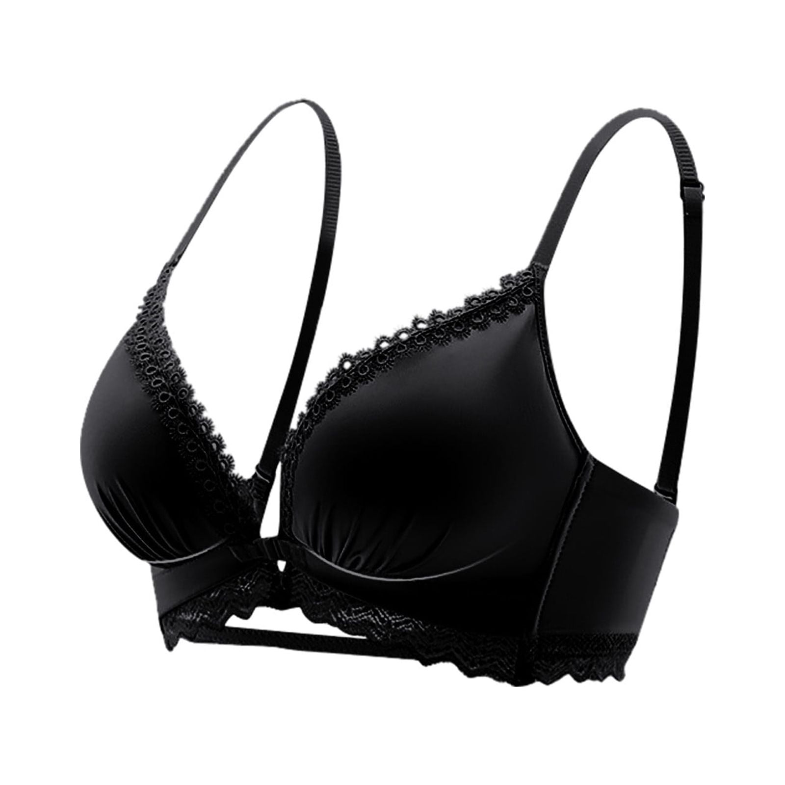 BLVB Women's Deep V Plunge Push up Bra Low Cut Front Closure Bras ...