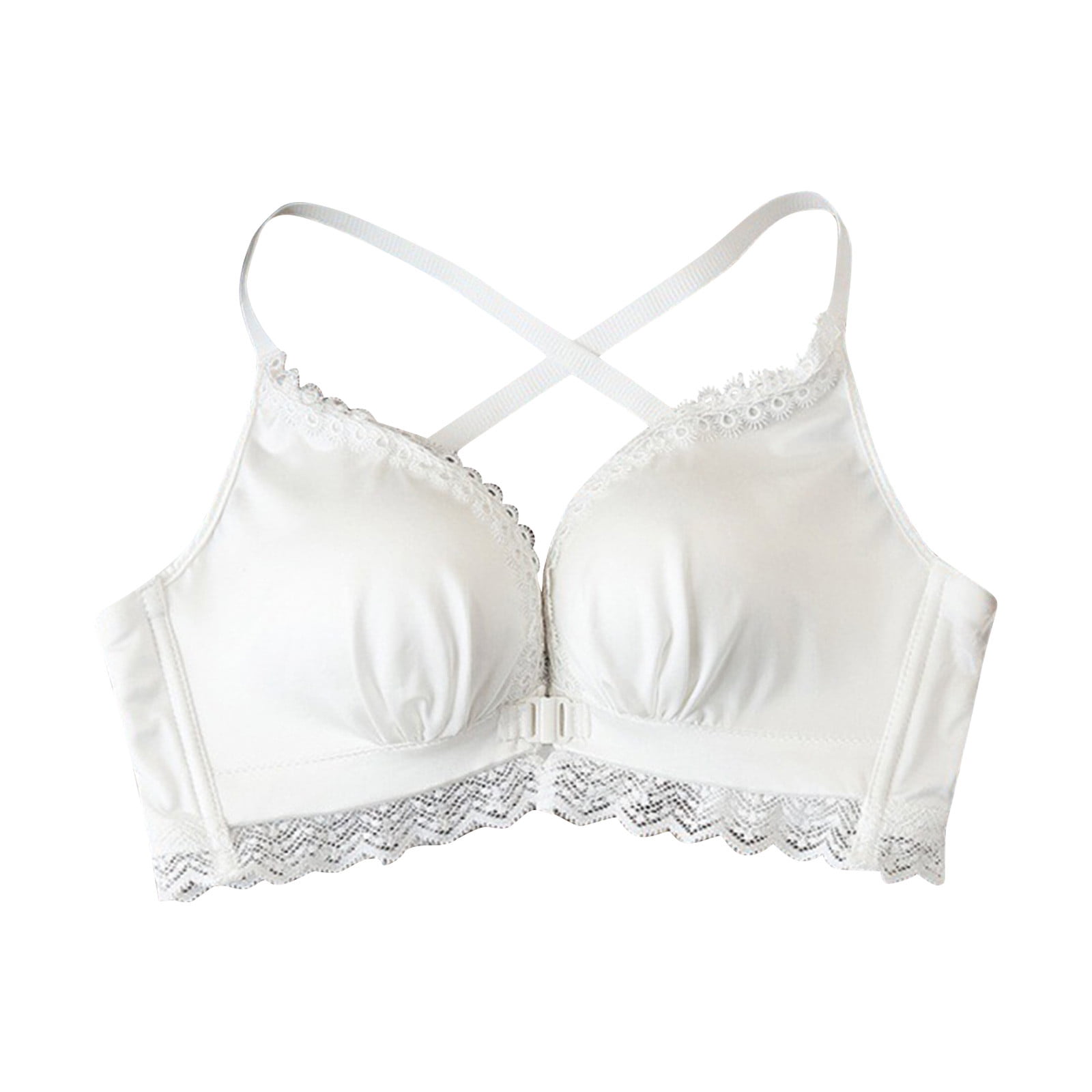 BLVB Women's Deep V Plunge Push up Bra Low Cut Front Closure Bras ...