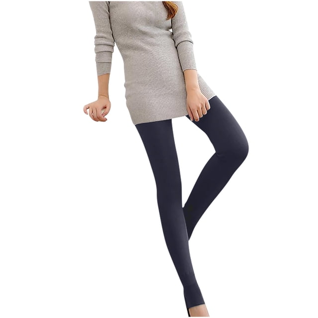 BLVB Women's Fleece Lined leggings Thermal Pantyhose Leggings Opaque ...